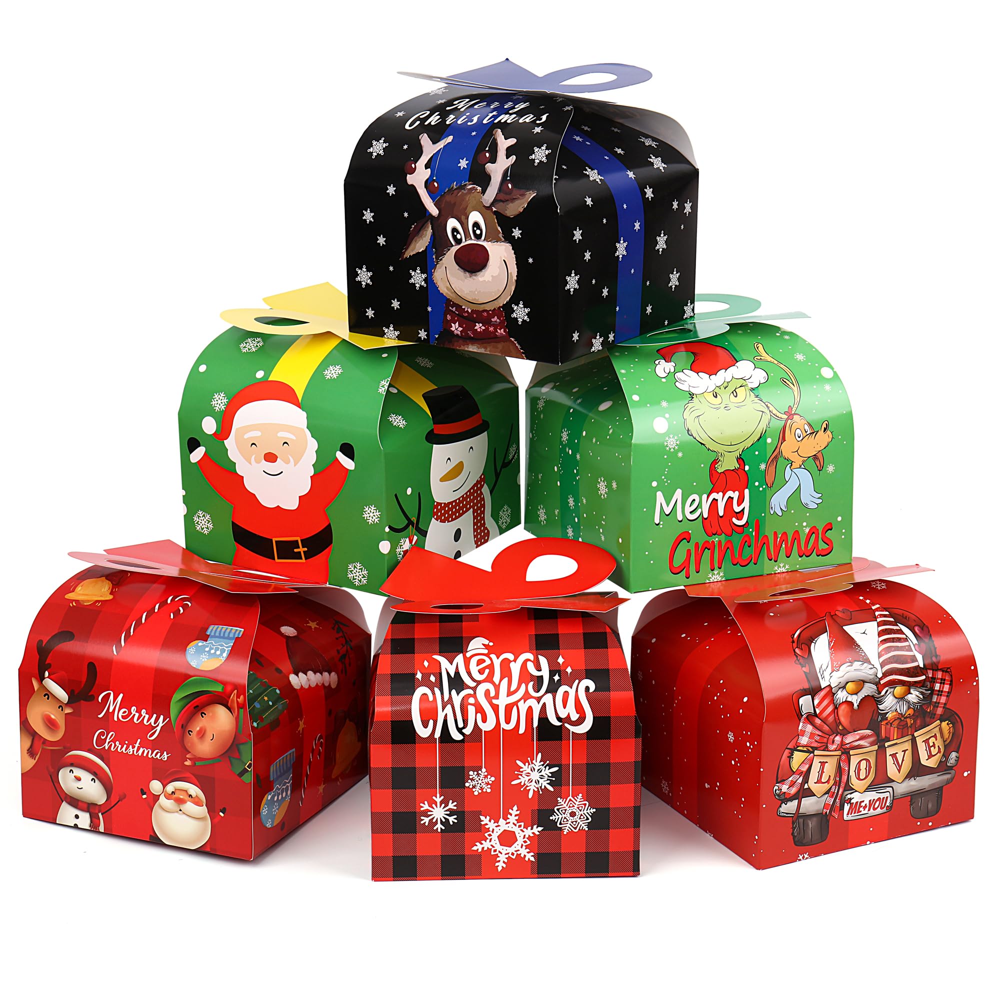 Amazon.com | Rabbit Dance 24 PCS Christmas Candy Gift Boxes- Colorful ...