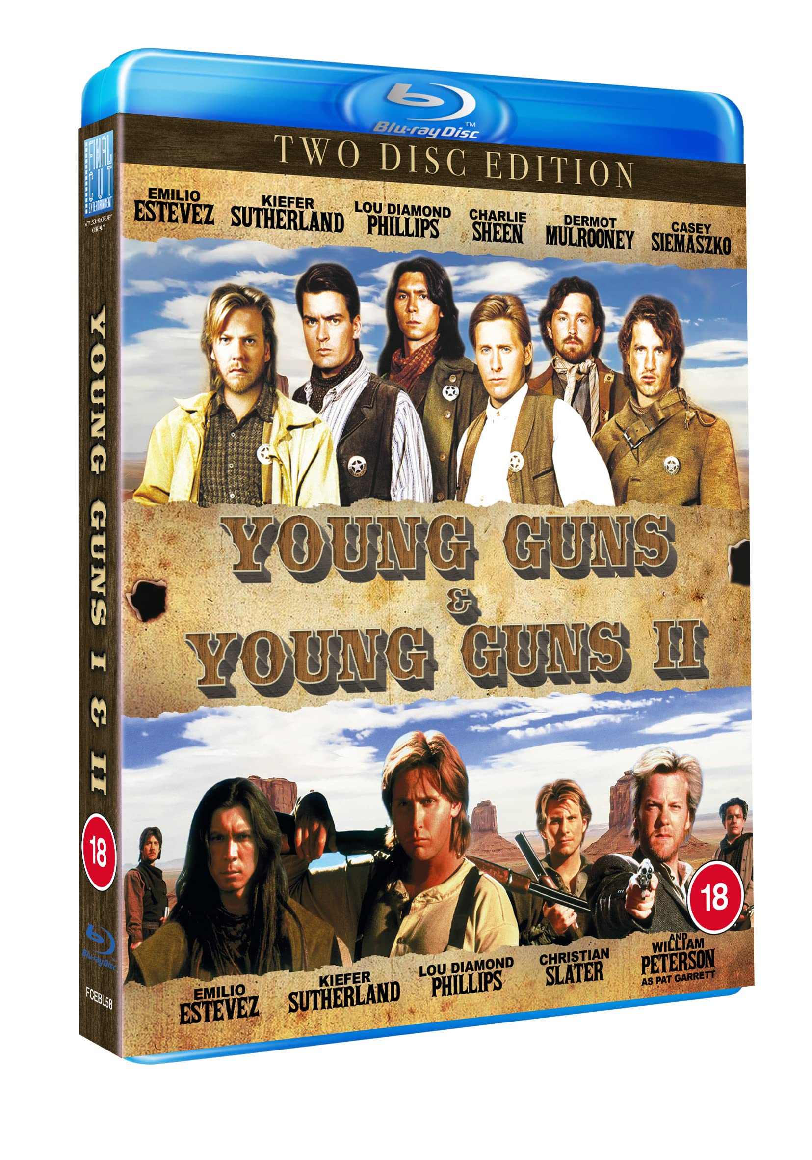 Young Guns/Young Guns II: Amazon.co.uk: EMILIO ESTEVEZ, KIEFER SUTHERLAND, LOU DIAMOND PHILLIPS ...