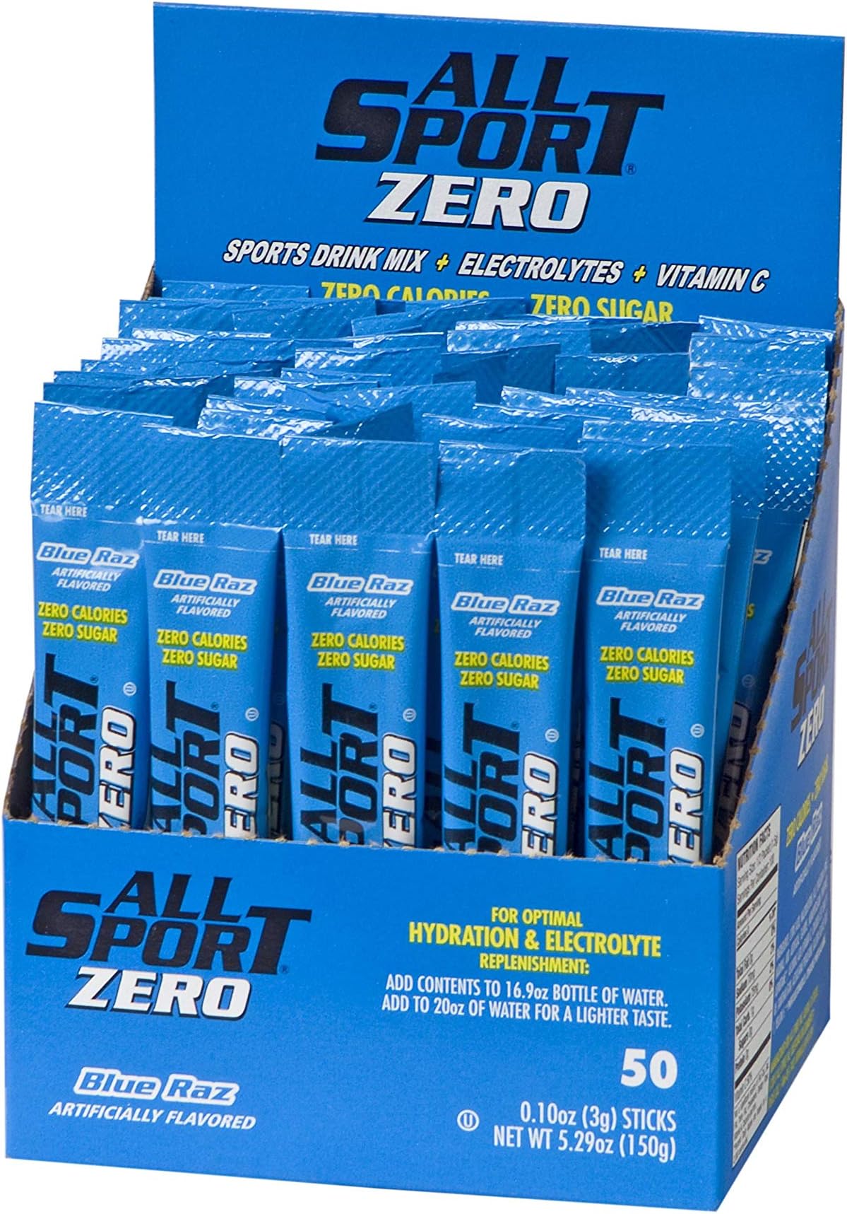 Amazon.com: All Sport Powder Hydration Sticks | Zero Calorie ...