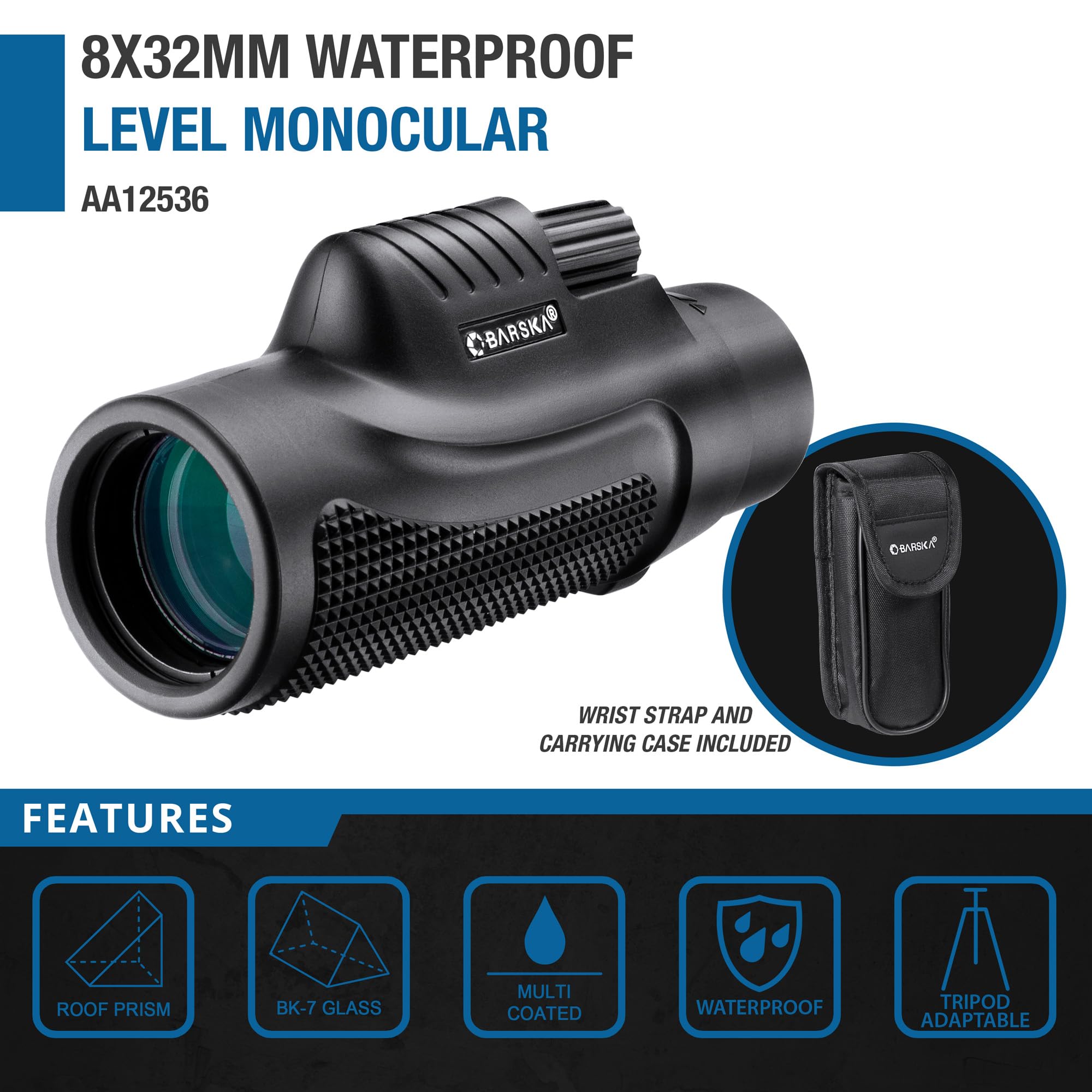 Snapklik.com : Barska Level 8x32 Monocular Compact Waterproof Monocular ...
