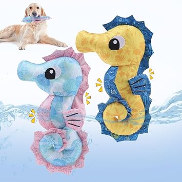 Amazon.com: BINGPET Floating Dog Water Toys,2 Pack Interactive Squeaky ...