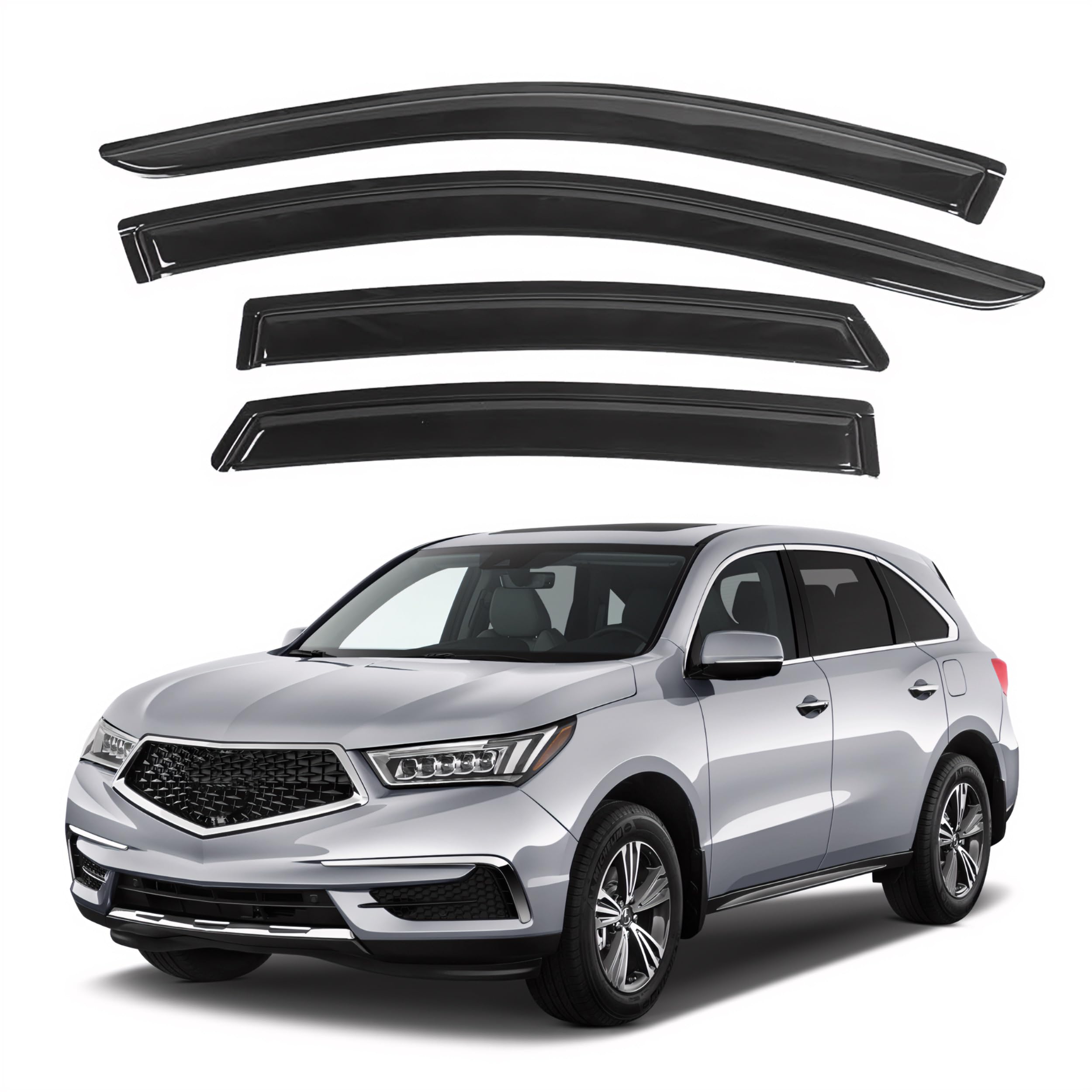 Amazon.com: KPY Window Visor Compatible with Acura MDX 2014-2021, Rain ...