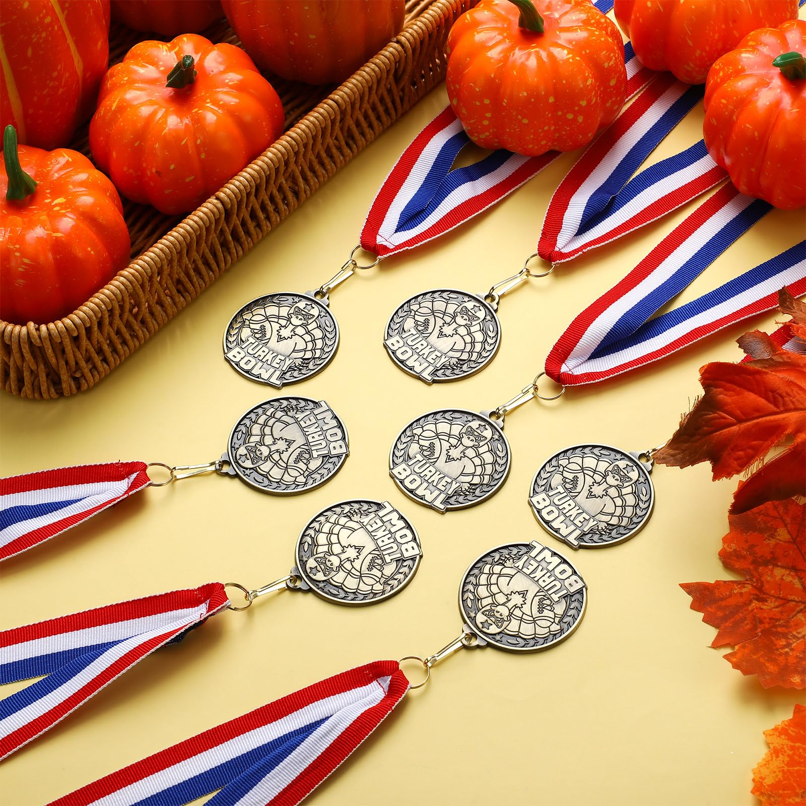 Snapklik.com : Huquary 30 Pcs Turkey Medals Thanksgiving Turkey Bowl ...