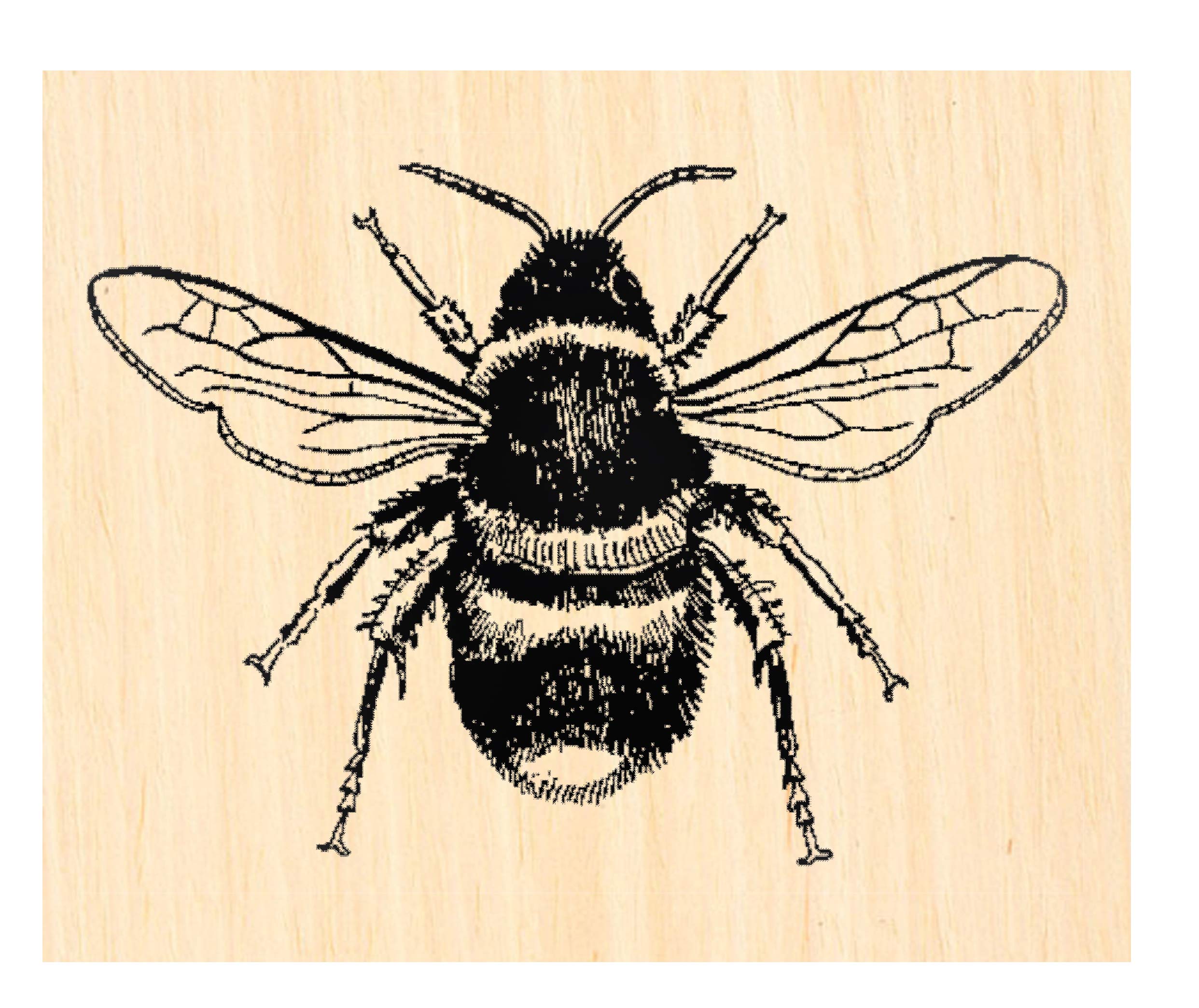 Amazon.com: P96 Large bee Rubber Stamp : Arts, Crafts & Sewing
