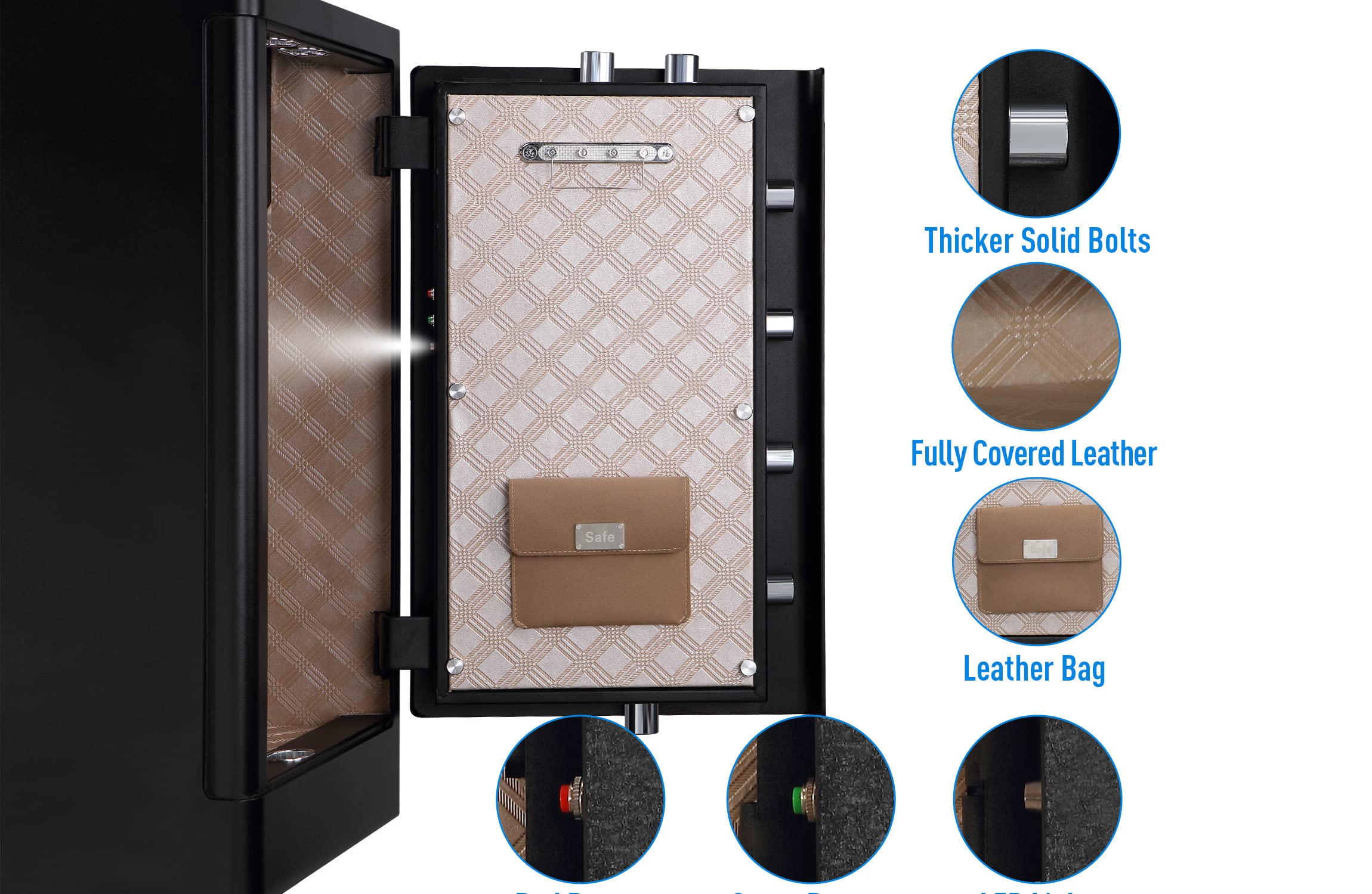 Tenamic Deluxe Biometric Fingerprint Safe Box Smart Touch Screen ...