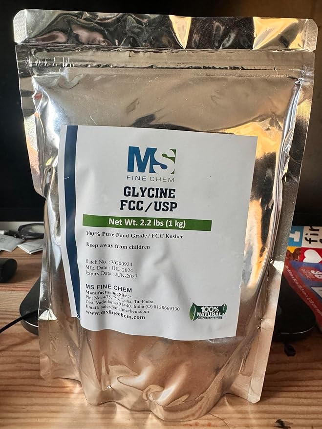 Amazon.com: Glycine Powder - FCC/USP Glycine Supplements, Glycine ...