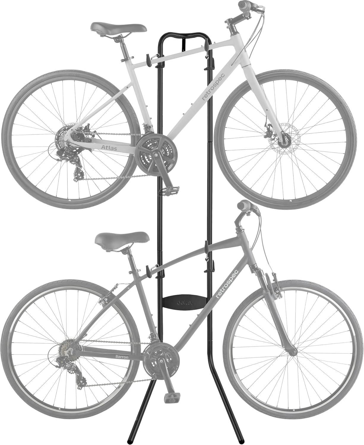 Amazon.com: Retrospec Double Decker Vertical Garage Bike Rack - Free Standing Floor Storage ...