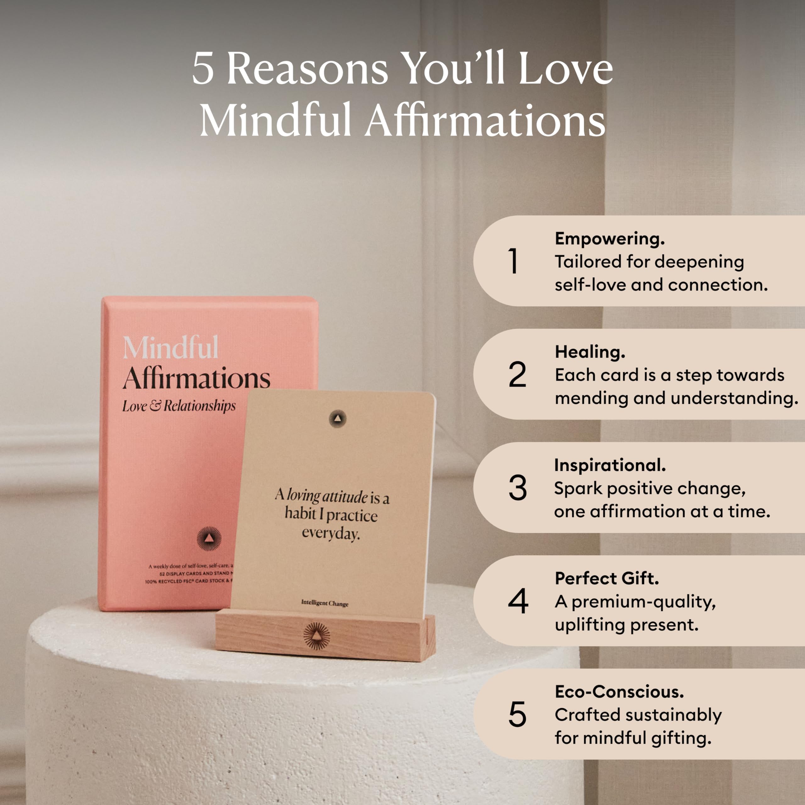 Snapklik.com : Intelligent Change 52 Mindful Affirmation Cards For Love ...