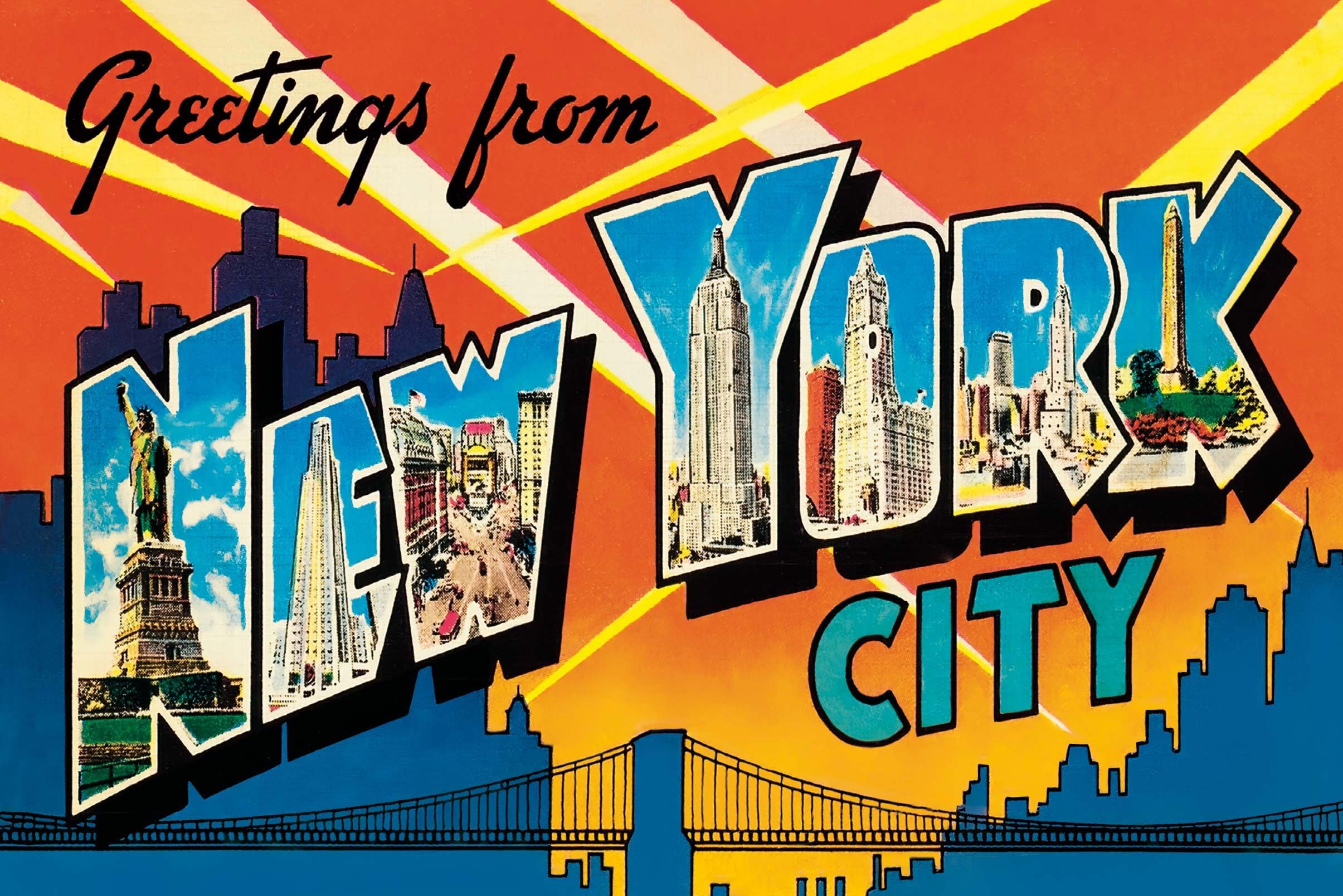 Amazon.com : Greetings From New York Postcards Set of 24 Identical NY ...