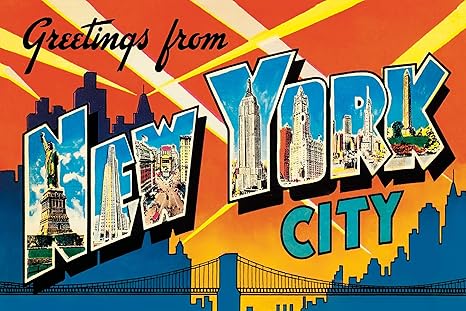 Amazon.com : Greetings From New York Postcards Set of 24 Identical NY ...