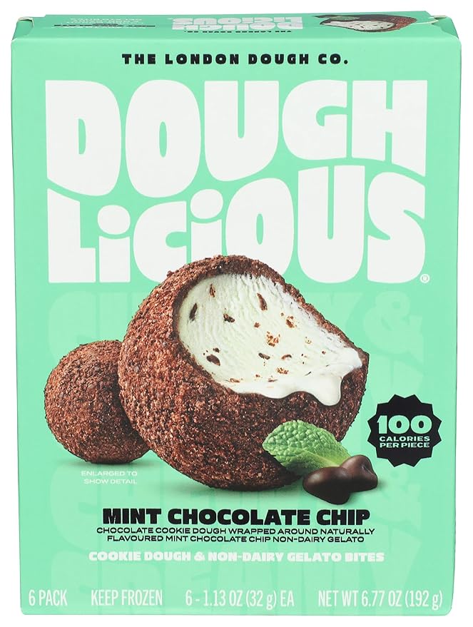 Amazon.com: DOUGHLICIOUS Mint Chocolate Chip Cookie Dough & Gelato ...