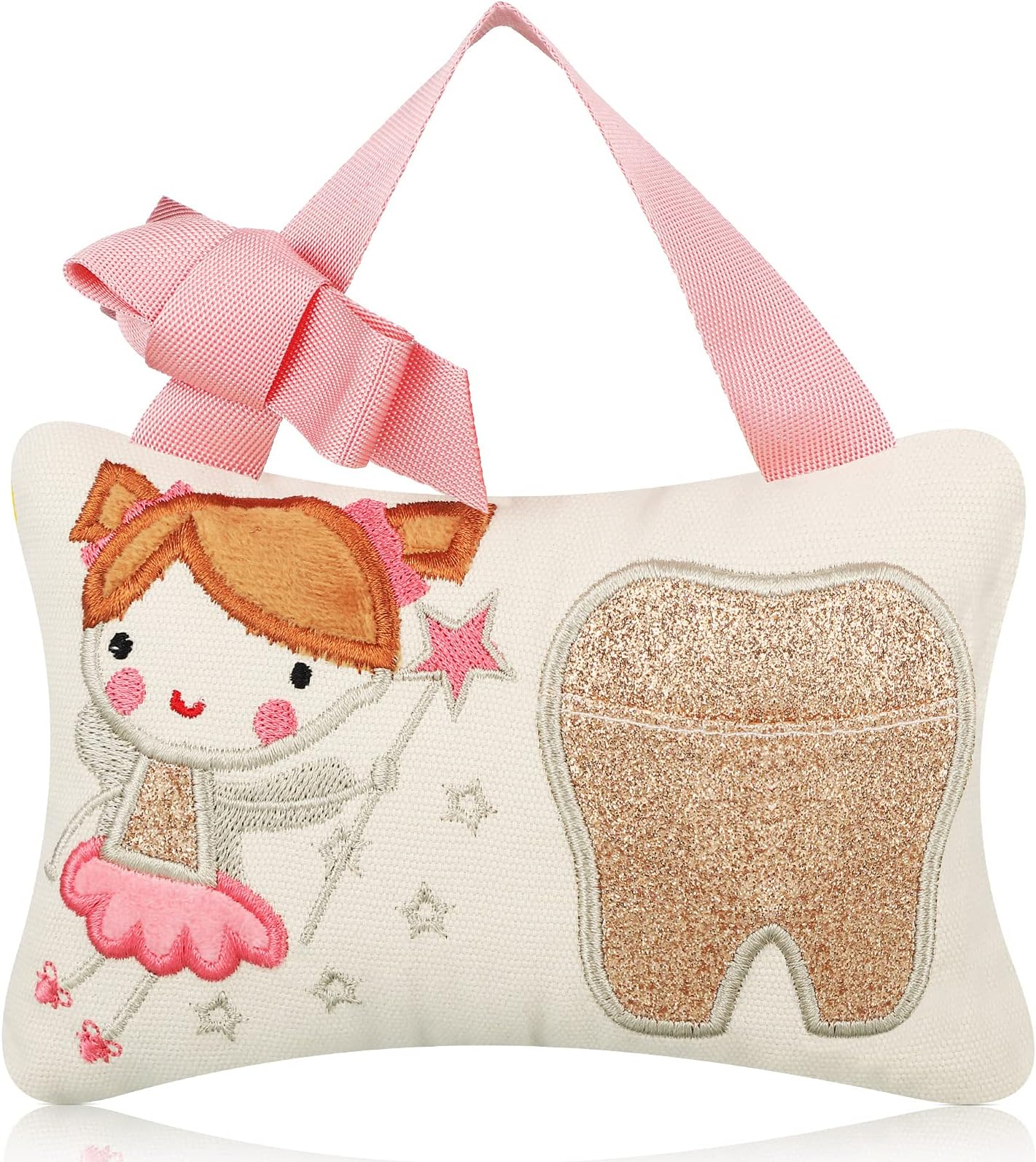 Amazon.com: Malihome Tooth Fairy Pillow with Pocket for Girls and Boys ...