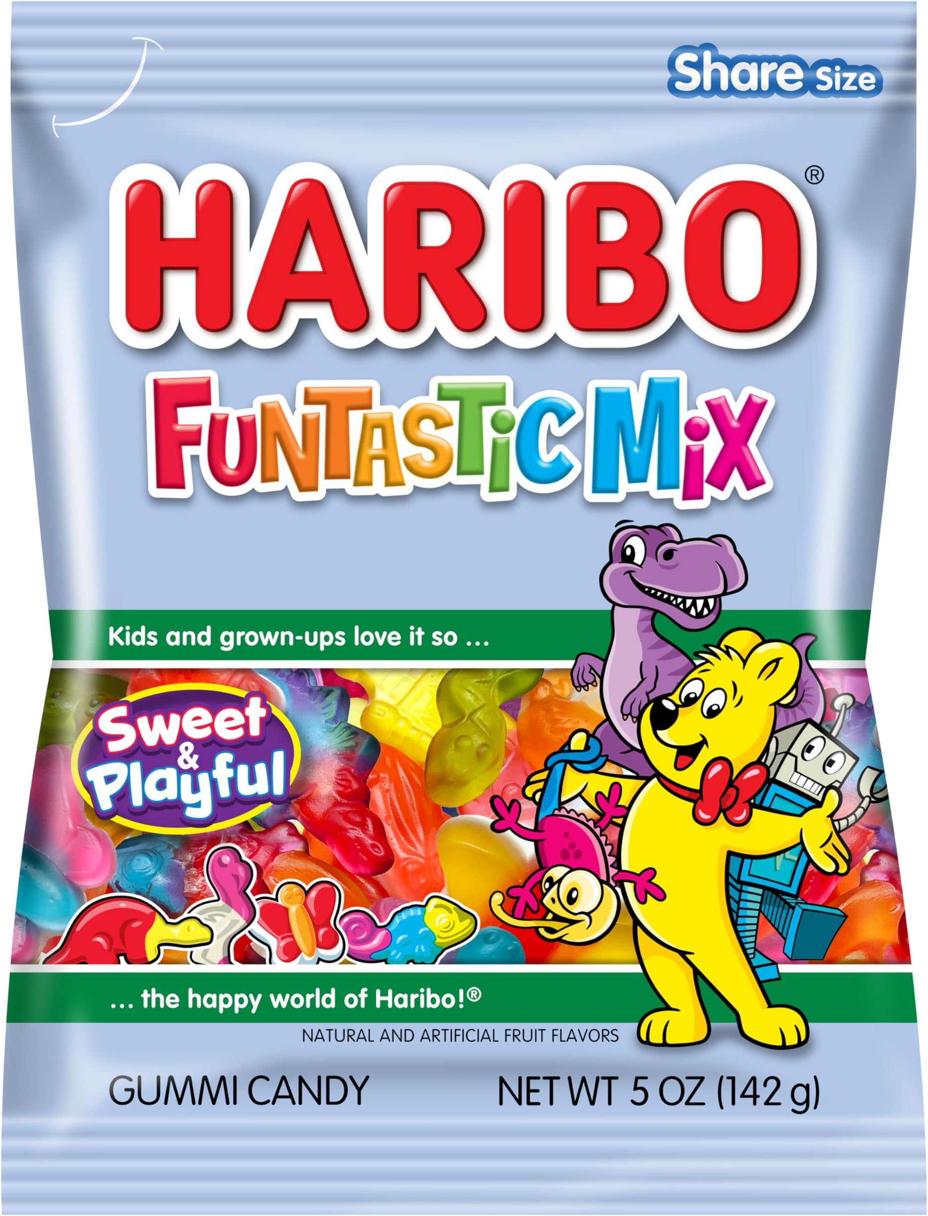 Amazon.com: Haribo Gummi Candy | Funtastic Mix in Shareable Size Bags ...