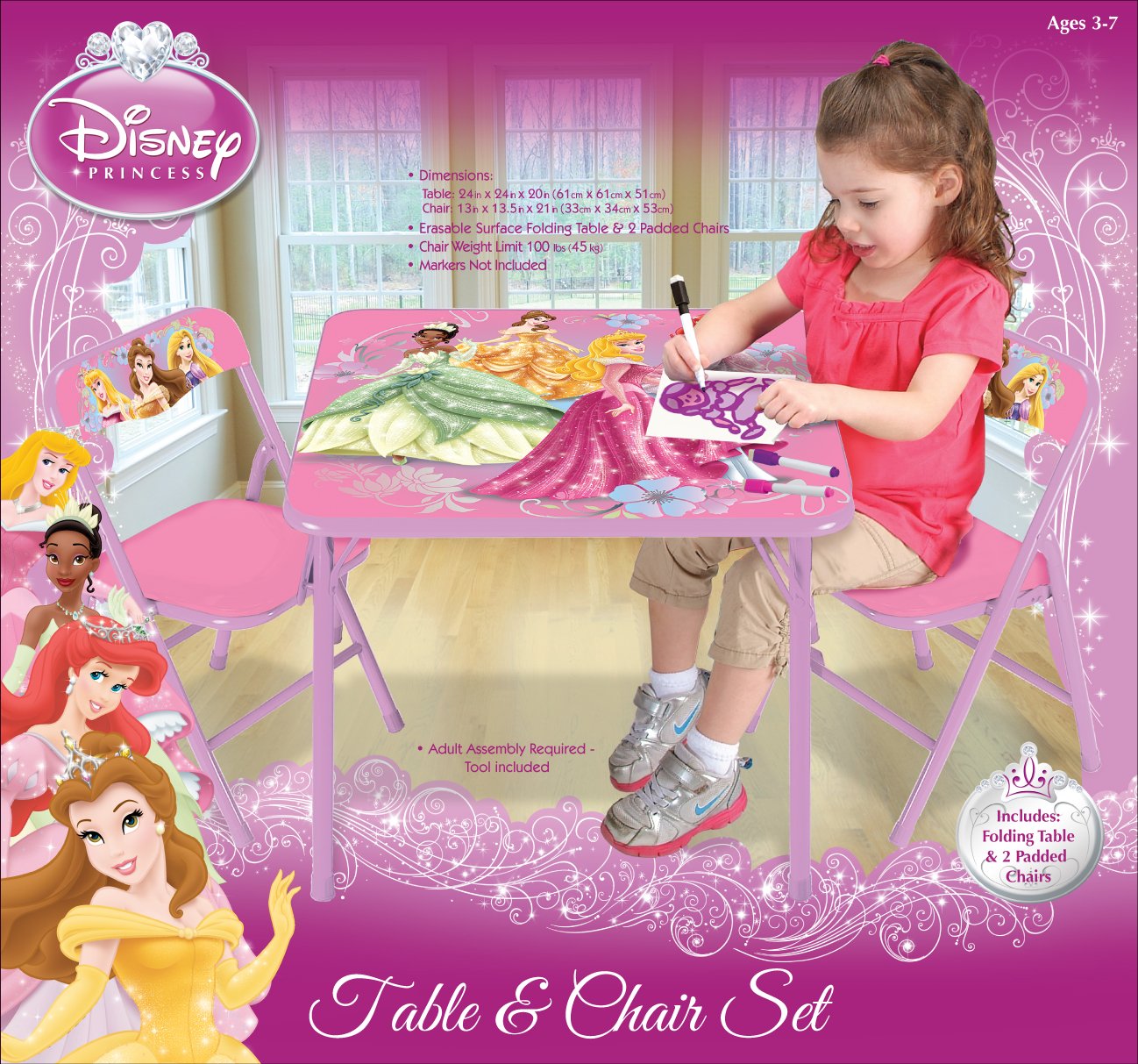 Disney Princess Folding Table Activity Table Disney Kids Table And