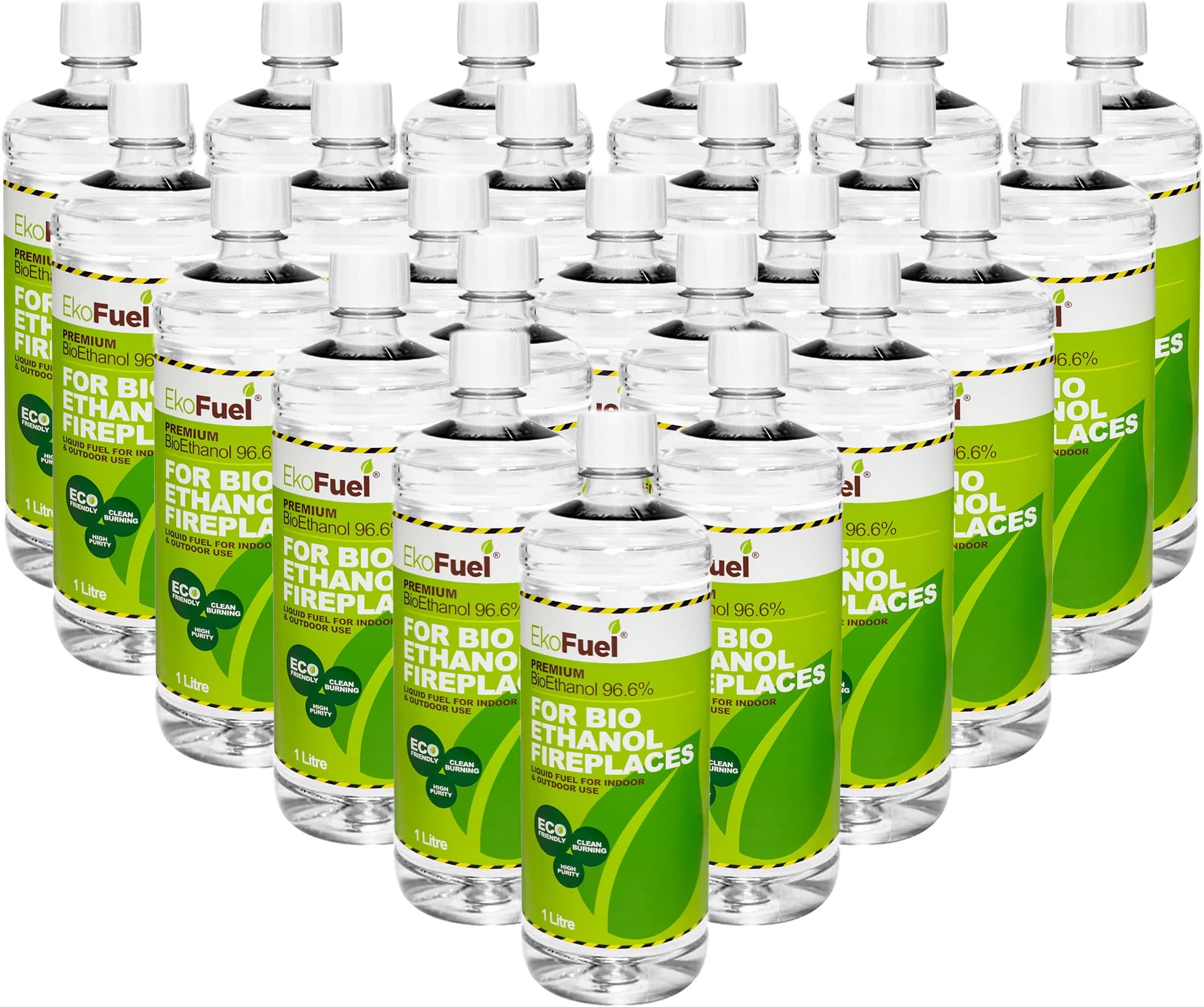 EKOFUEL (24 Litre) Premium Bioethanol Fuel – Bio Ethanol Liquid Fuel ...