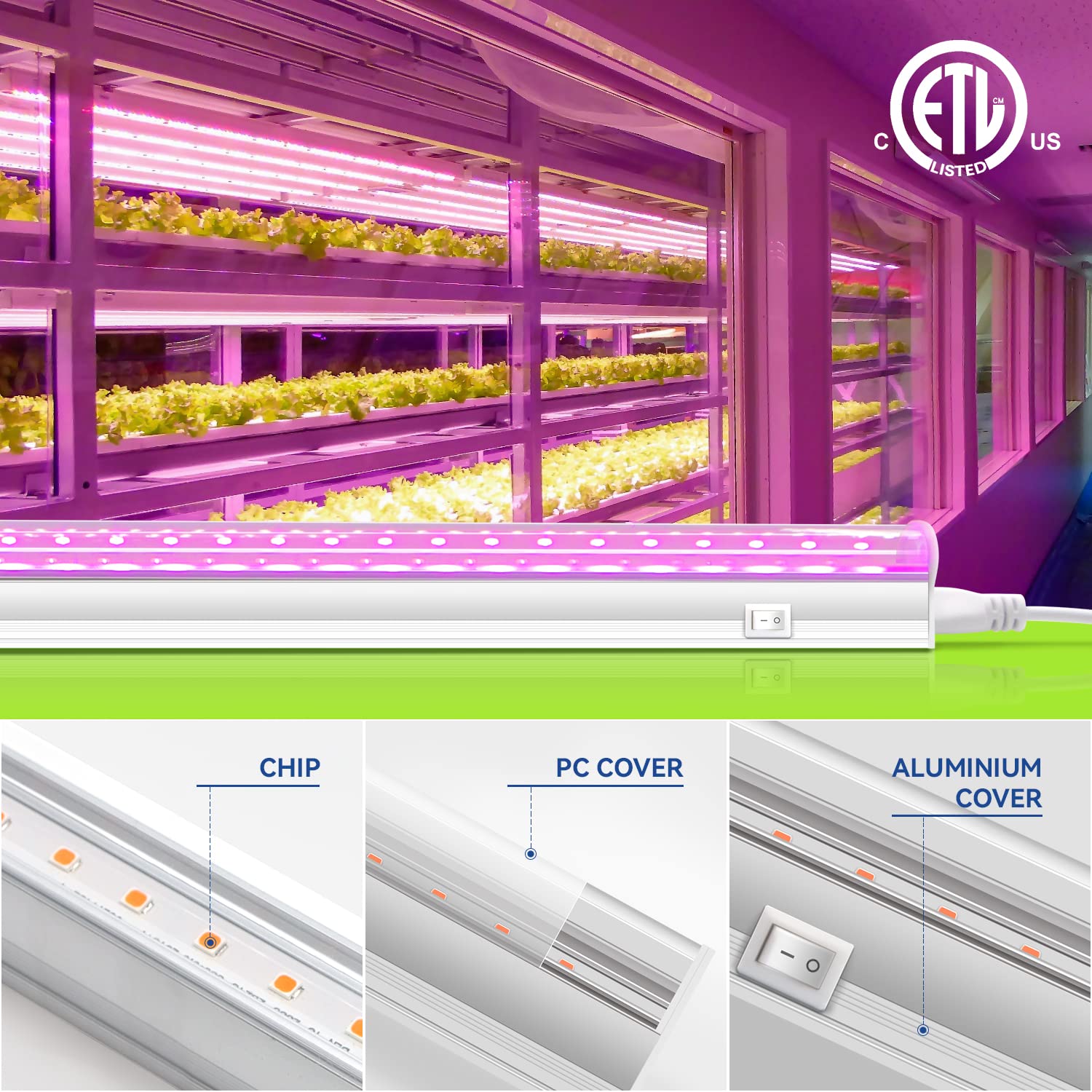 Snapklik.com : Monios-L LED Grow Lights For Seedlings,Growing Strips ...