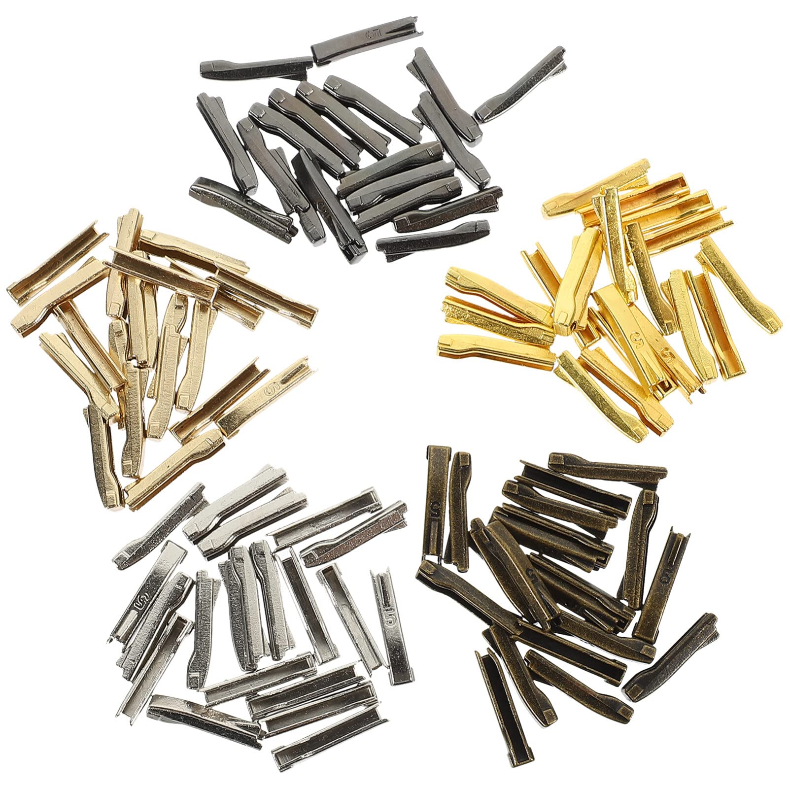 Amazon.com: Zip Stopper 50 Pairs Zipper Stops Zipper Repair Kit Metal ...