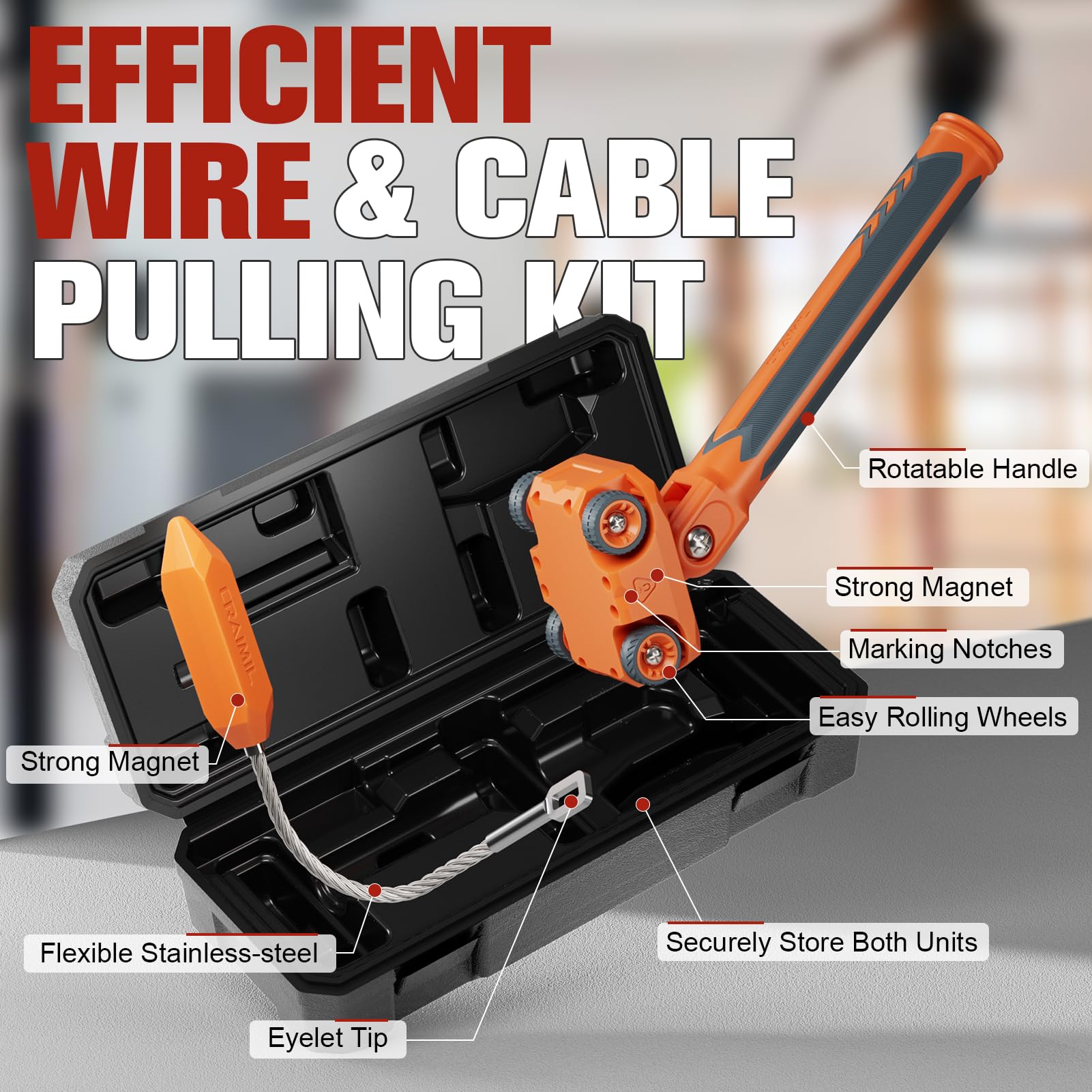 Wire Pulling Tools Magnetic Wire Puller For Electrical Wiring – Rare ...