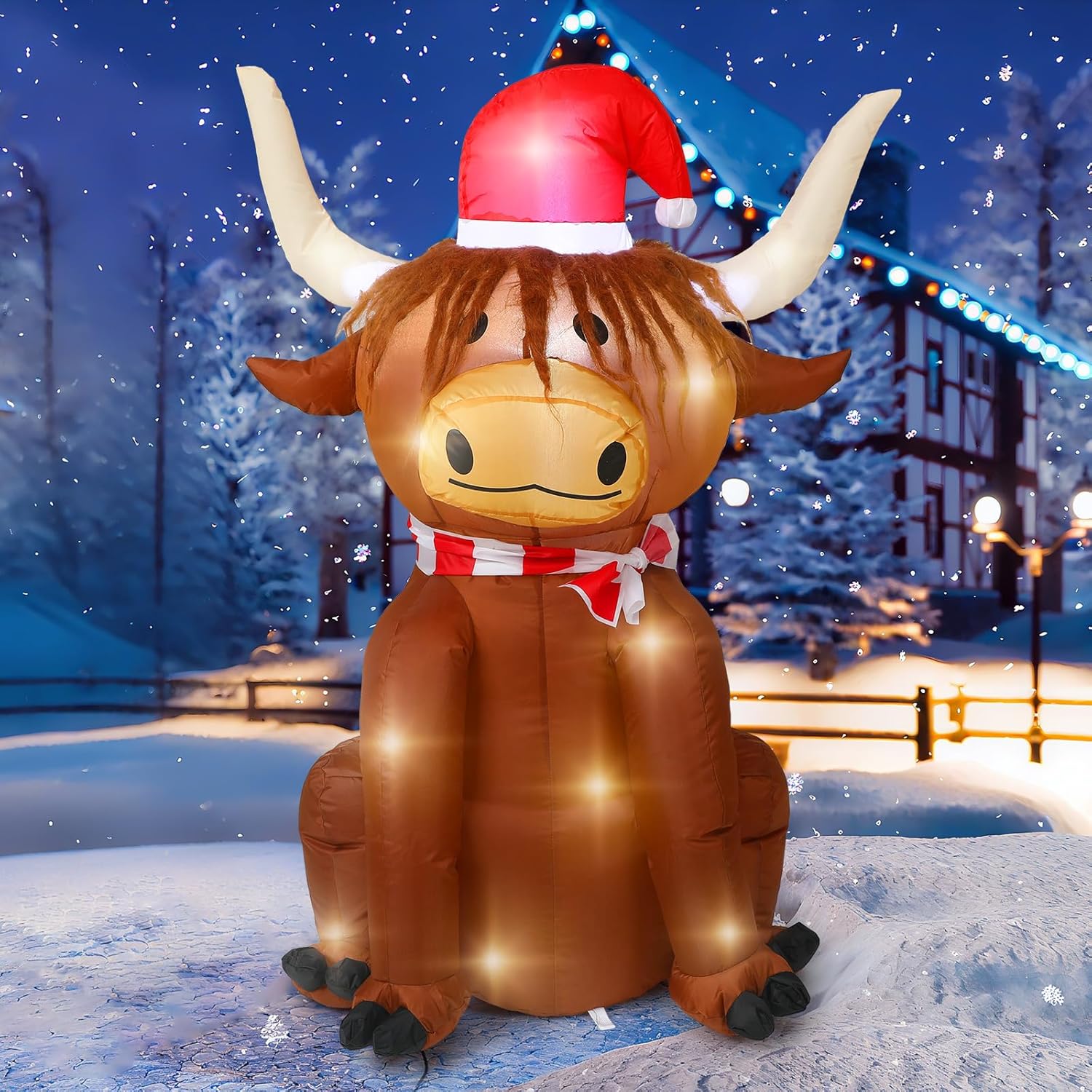 Amazon.com: Cinnvoice 3.5 ft Christmas Inflatables Outdoor Decoration ...