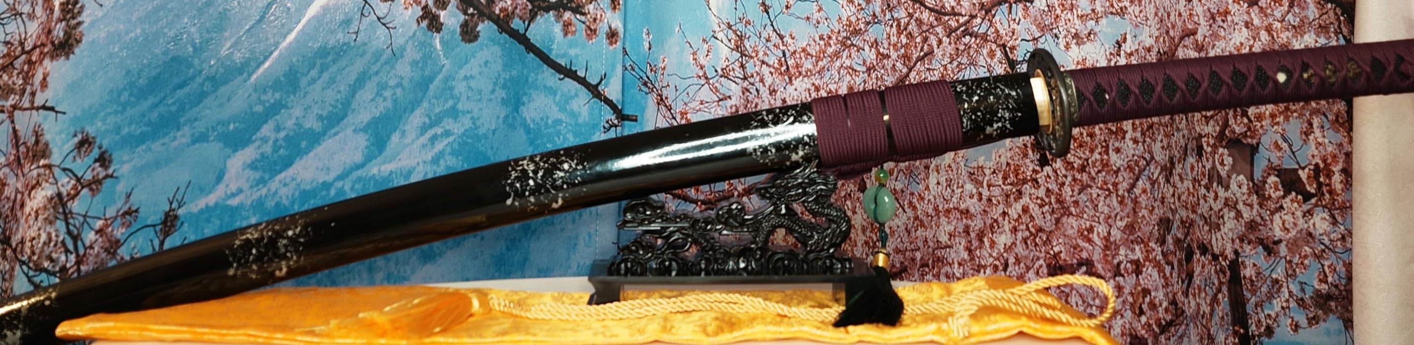 ShiJian Exquisite Sword Japanese Samurai Katana Swords Purple Blade ...