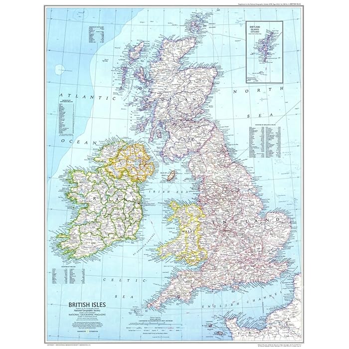 Buy Great Britain GB Map United Kingdom Giant Poster - A5 A4 A3 A2 A1 ...