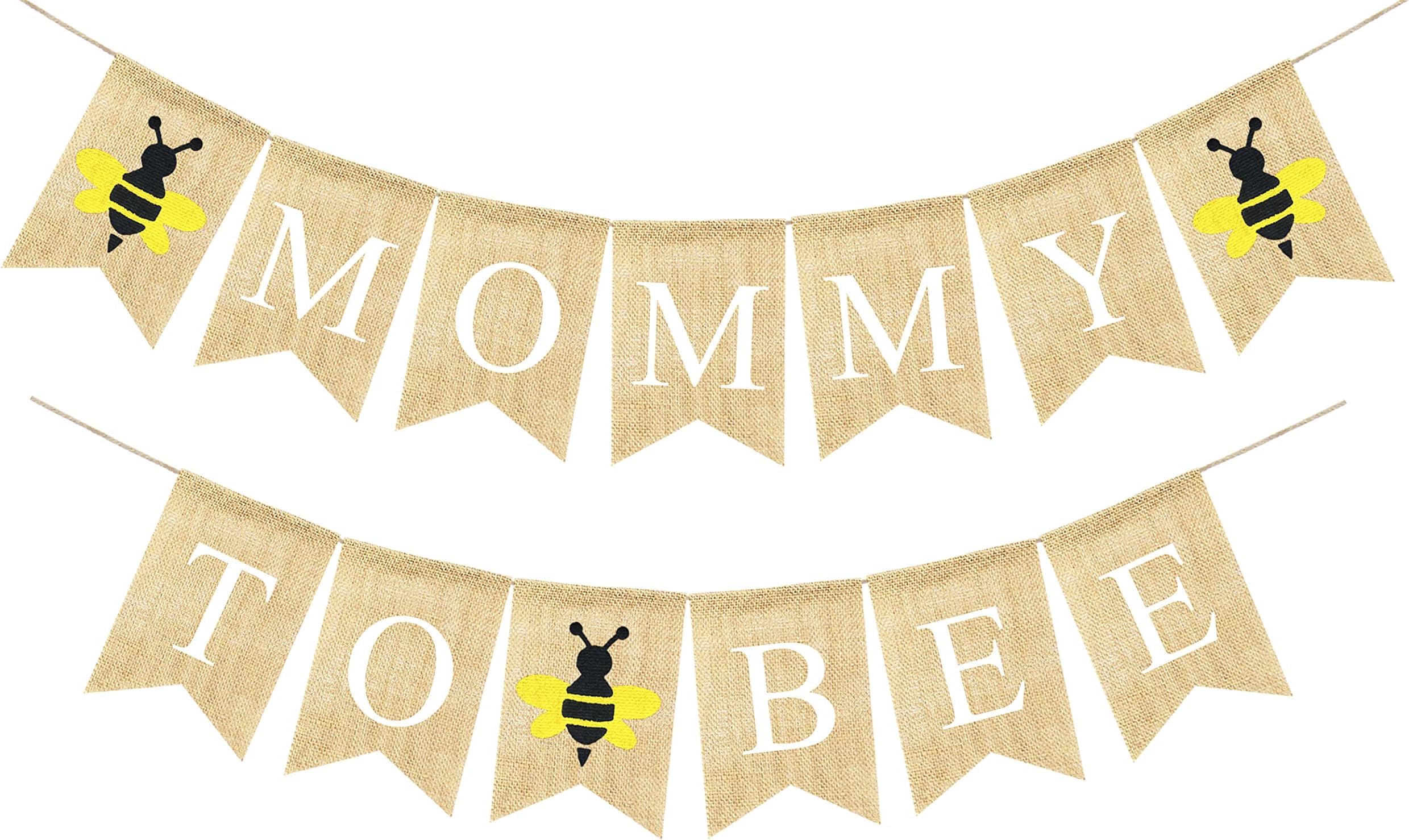 Amazon.com: Baby Shower Decorations -Gold Glitter Mommy to Bee Banner ...
