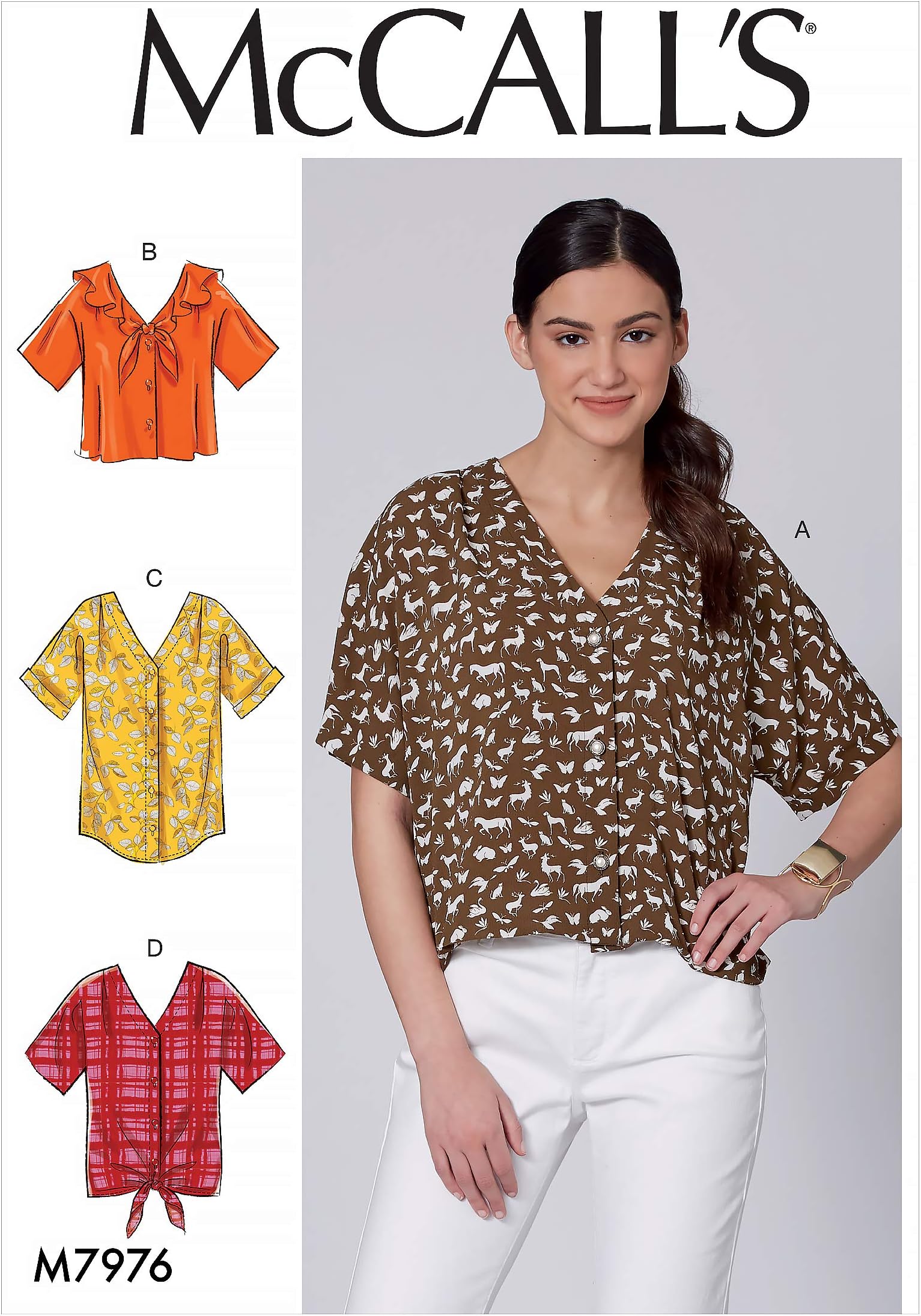 Amazon.com: McCall Pattern Company McCall's Women's Loose-Fitting Short ...