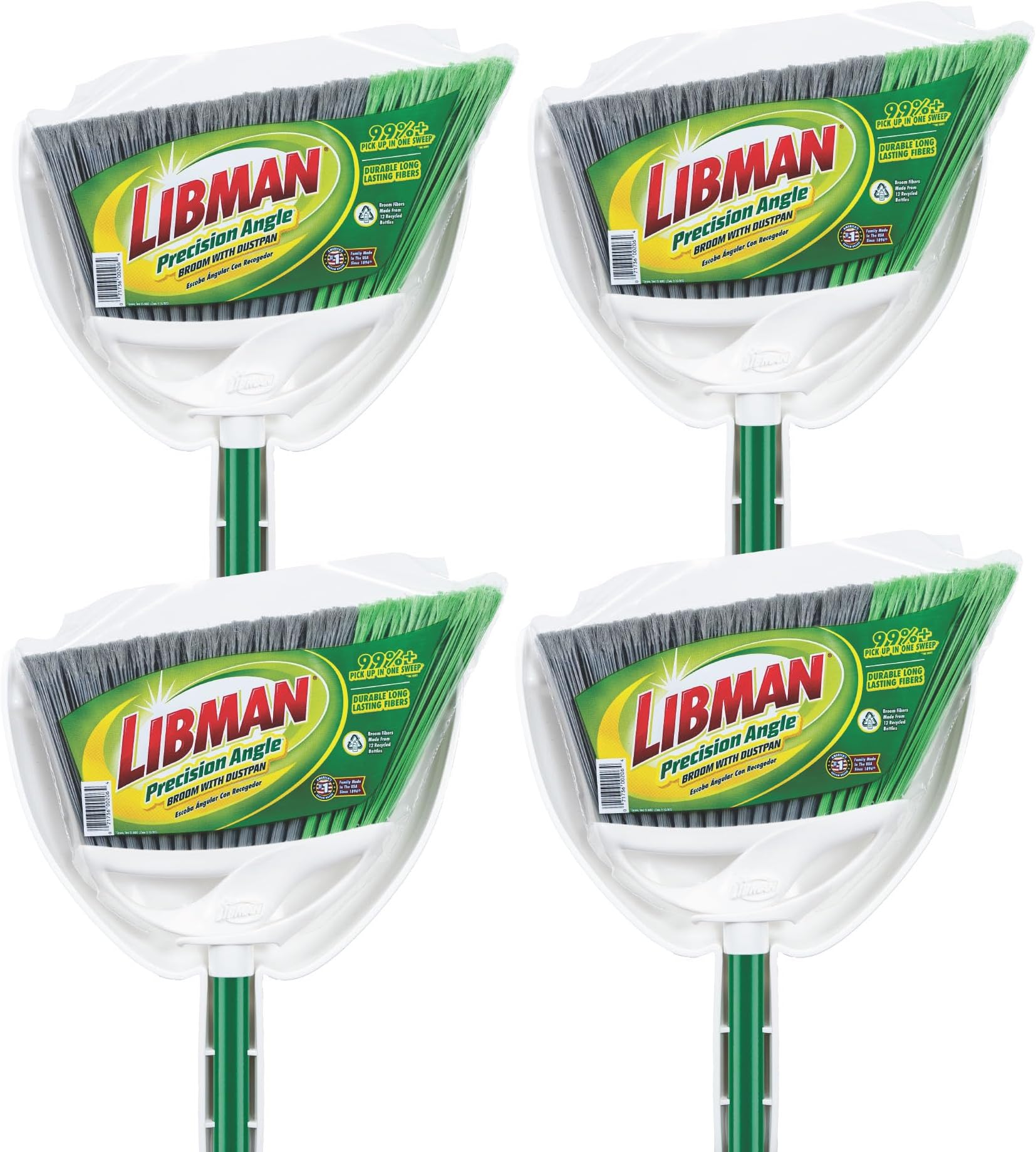 Amazon.com: Libman Precision Angle Broom with Dustpan Combo Set for ...