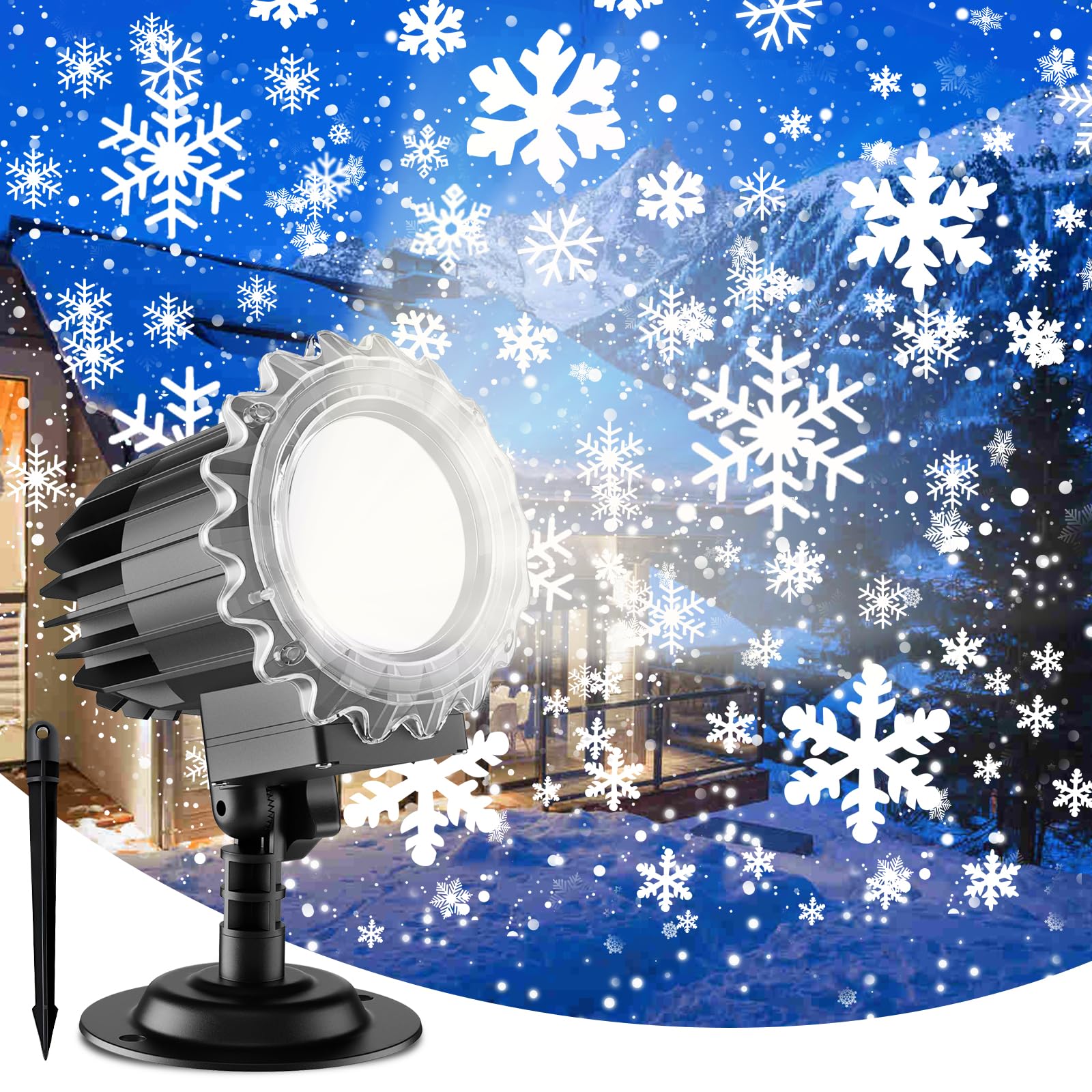 Amazon.com: Christmas Snowflake Projector Lights, Led Projector Lamp ...