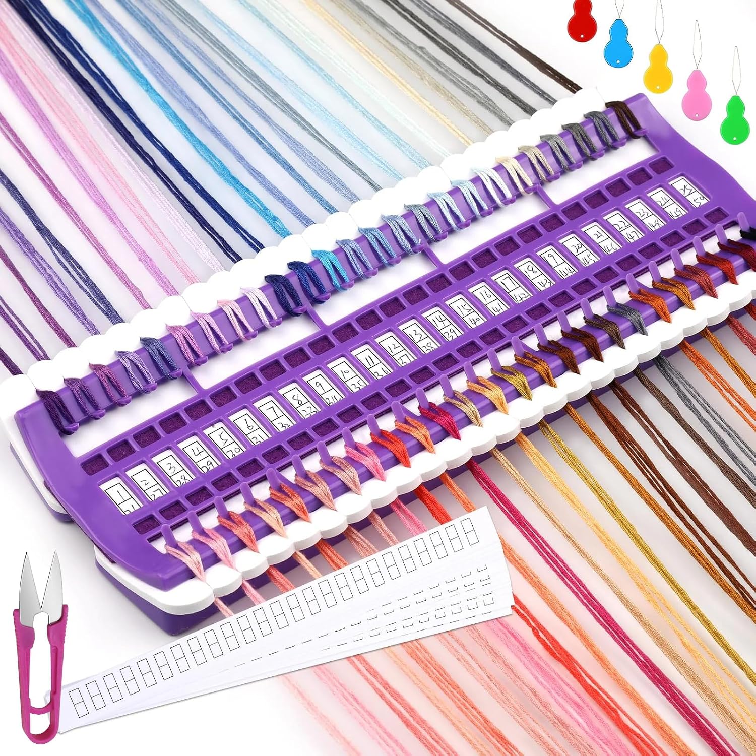 Embroidery Thread Organiser, 50 Positions Floss Organizer for ...