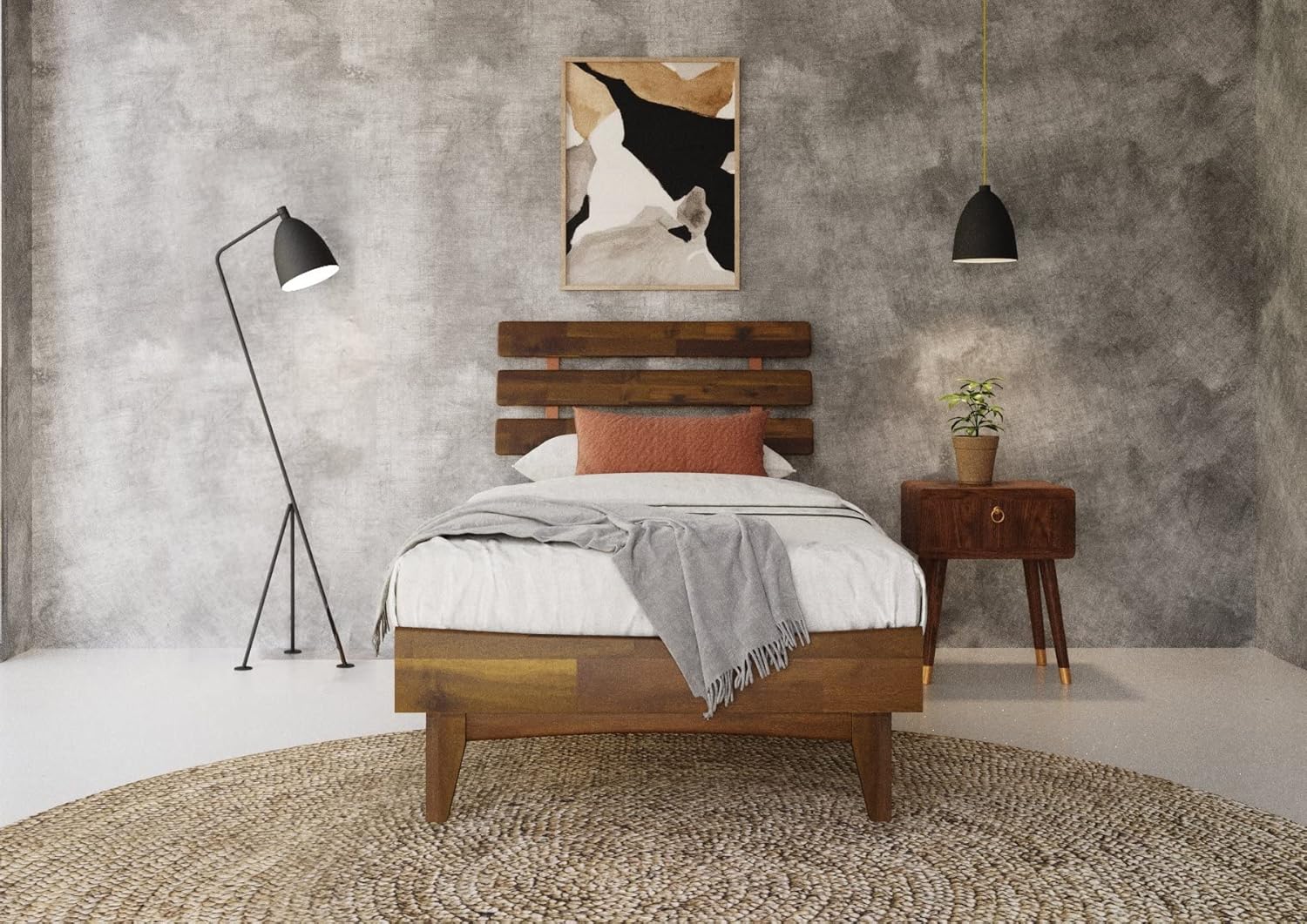 Amazon.com: Bme Caden 15 Inch Deluxe Bed Frame with Adjustable ...