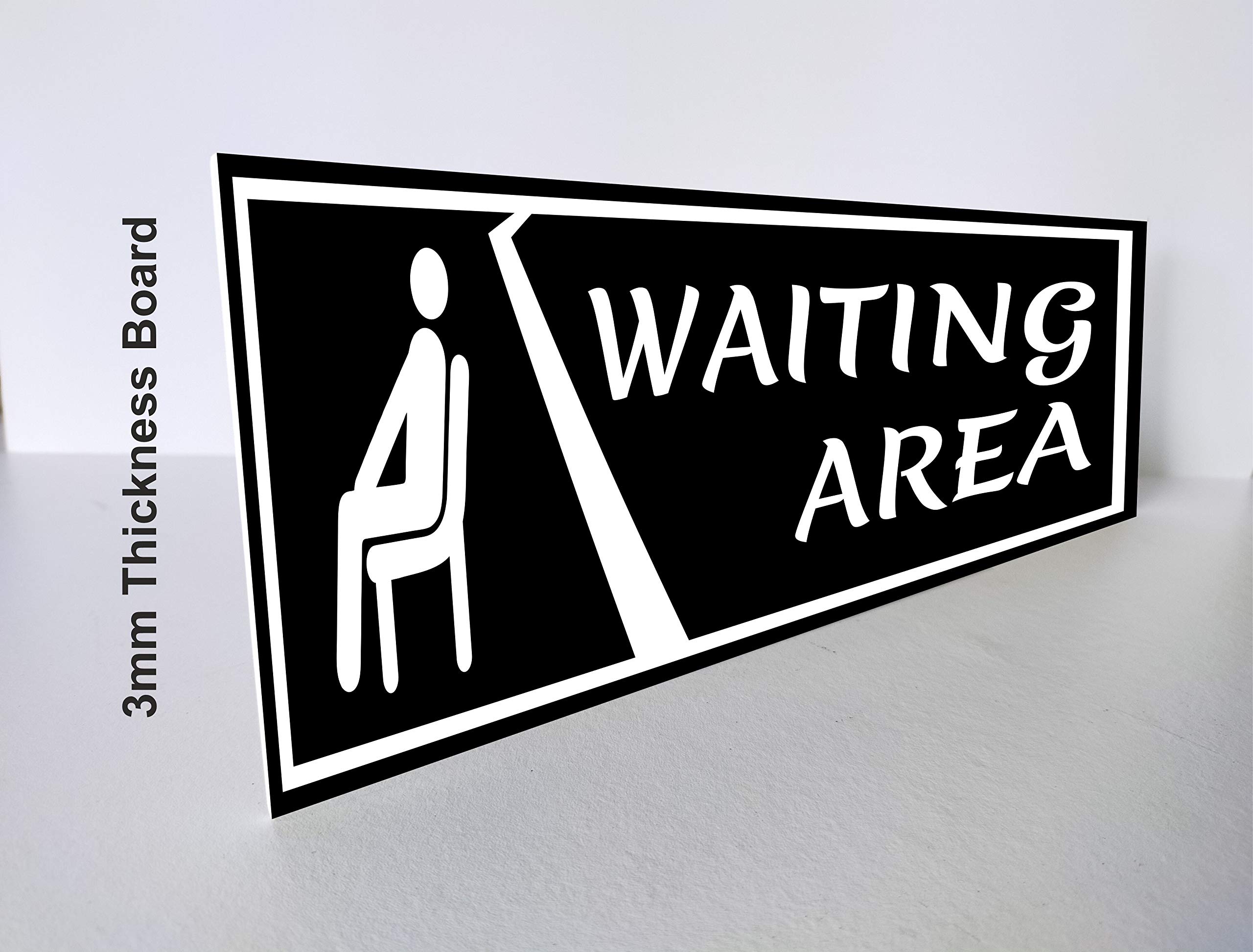 Buy SIGN EVER Waiting Area Sign Boards Office Hospital Bank Clinic ...