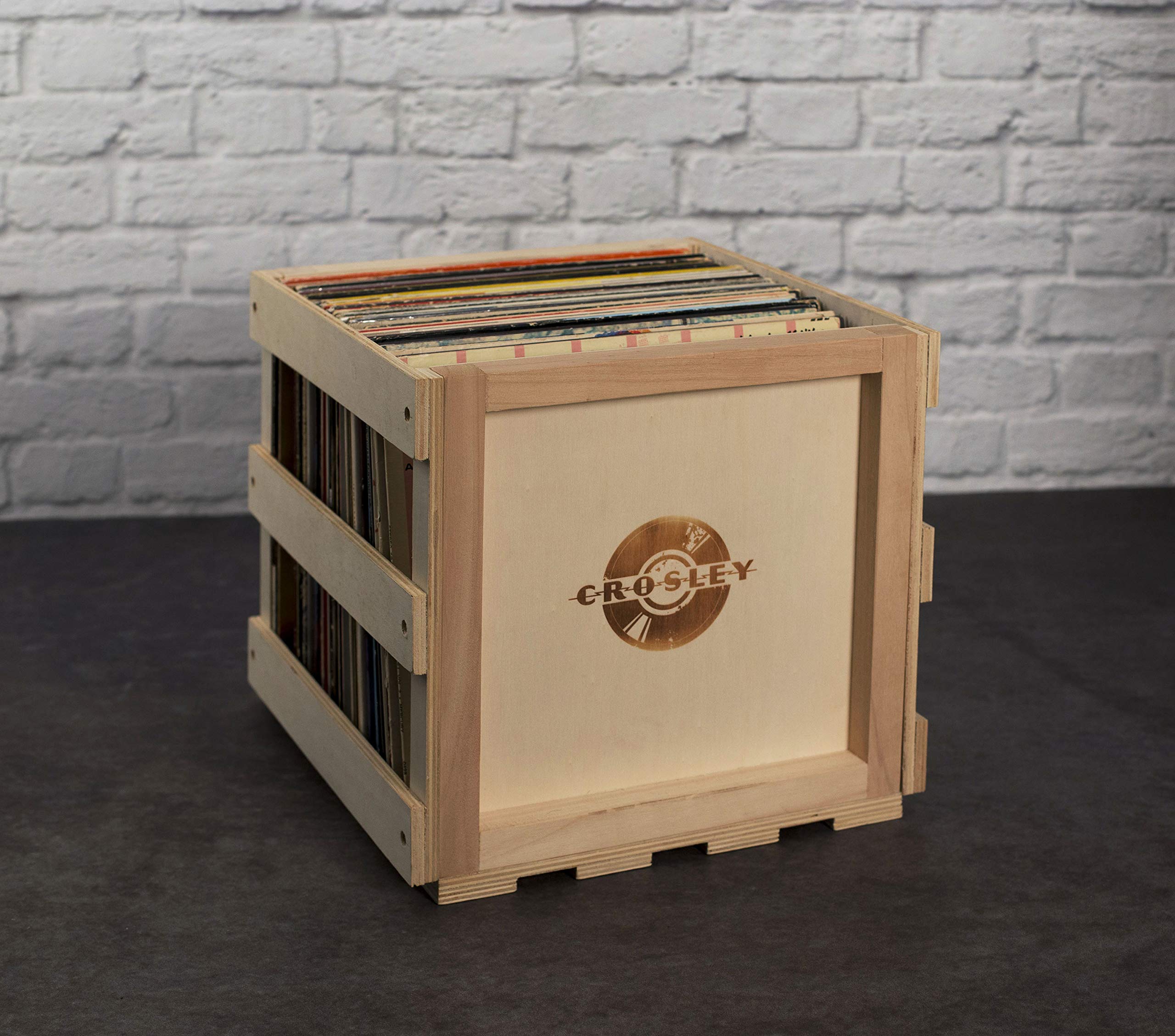 Snapklik.com : Crosley AC1017A-NA Stackable Record Storage Crate Holds ...