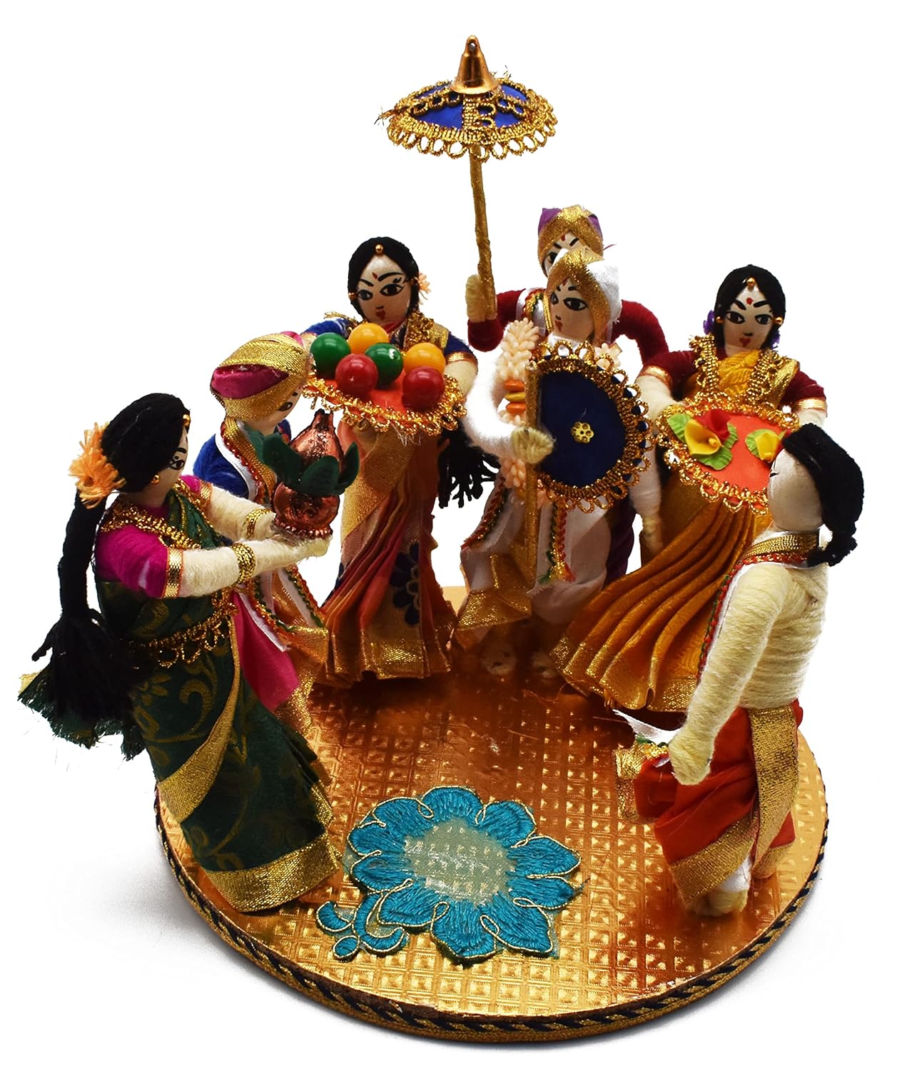 justhandmade Woolen Traditional Handicraft Marriage Stage Set | Pelli ...