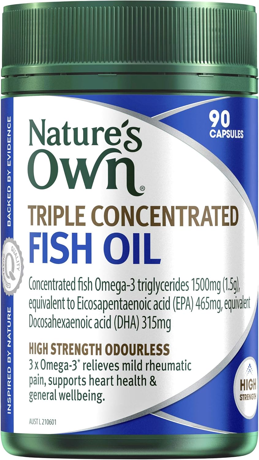 Nature's Own Triple Concentrated Fish Oil - Odourless - Maintains ...