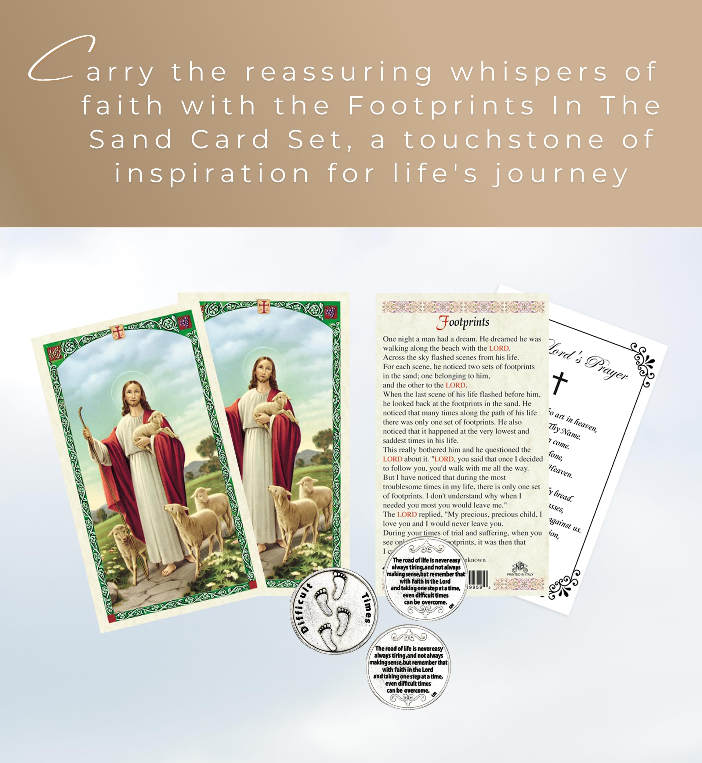 Footprints In The Sand Prayer Card Footprints Prayer Cards – Funeral