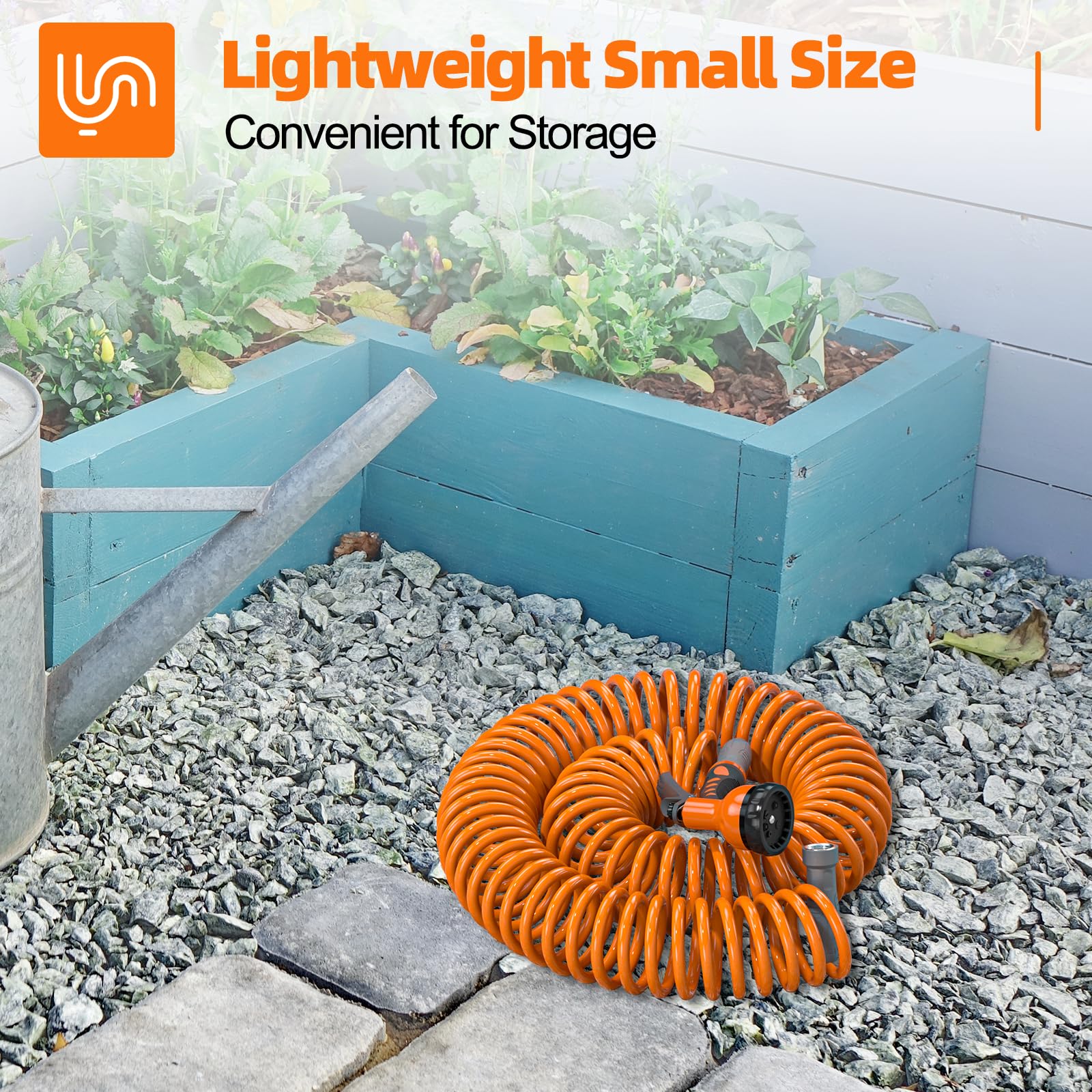 Snapklik.com : SPECILITE 3/8” Lightweight Coil Garden Hose 50 FT, EVA ...
