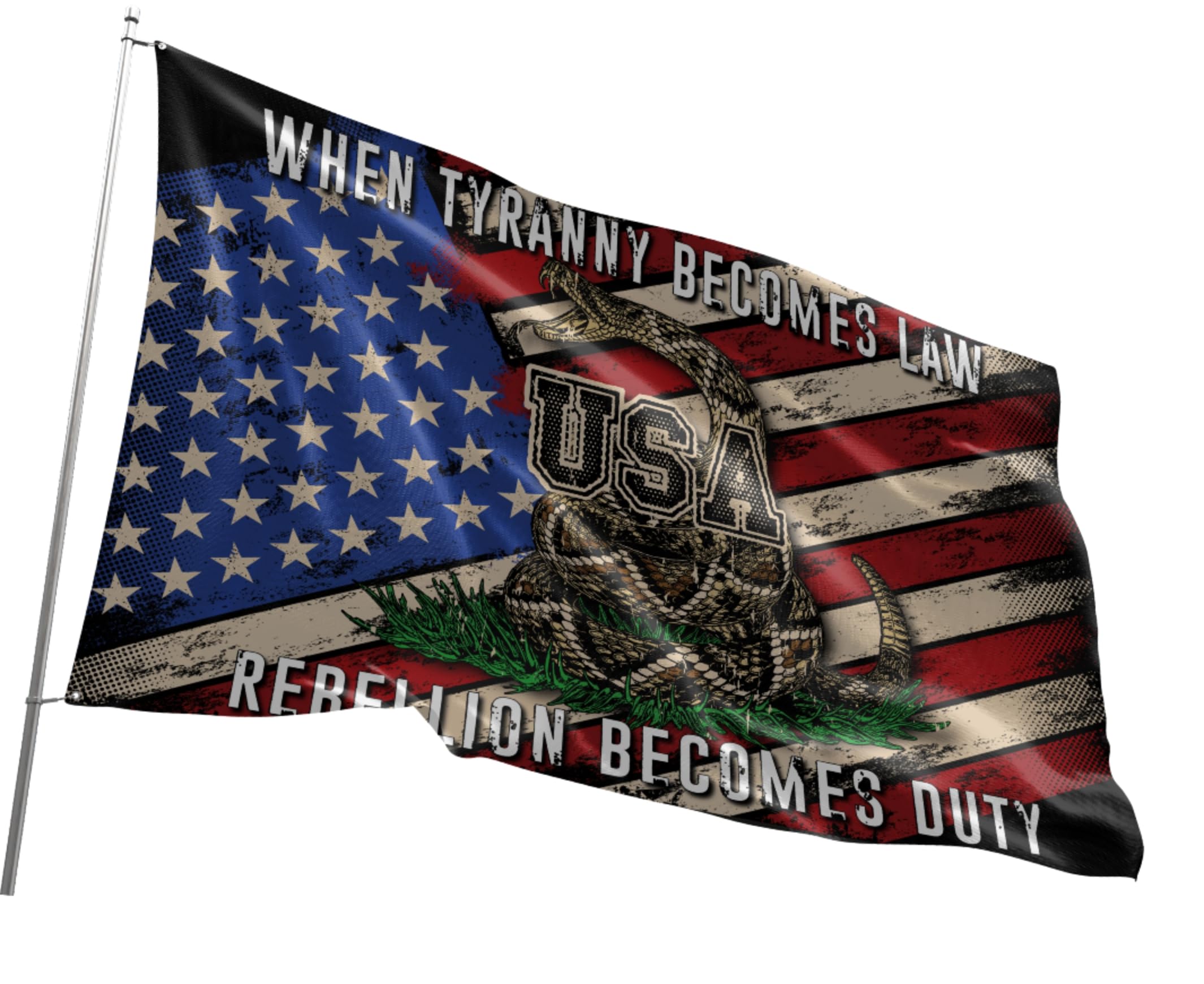 Amazon.com : Fun Flags When Tyranny Becomes Law Rebellion Becomes Duty ...