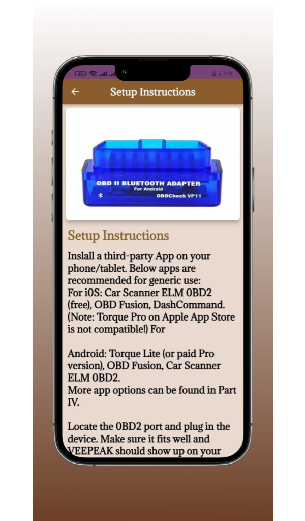 Veepeak mini OBD2 Scan Guide - App on Amazon Appstore