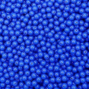Amazon.com: 300 Pieces Dark Blue Beads for Bracelet Making, Acrylic ...