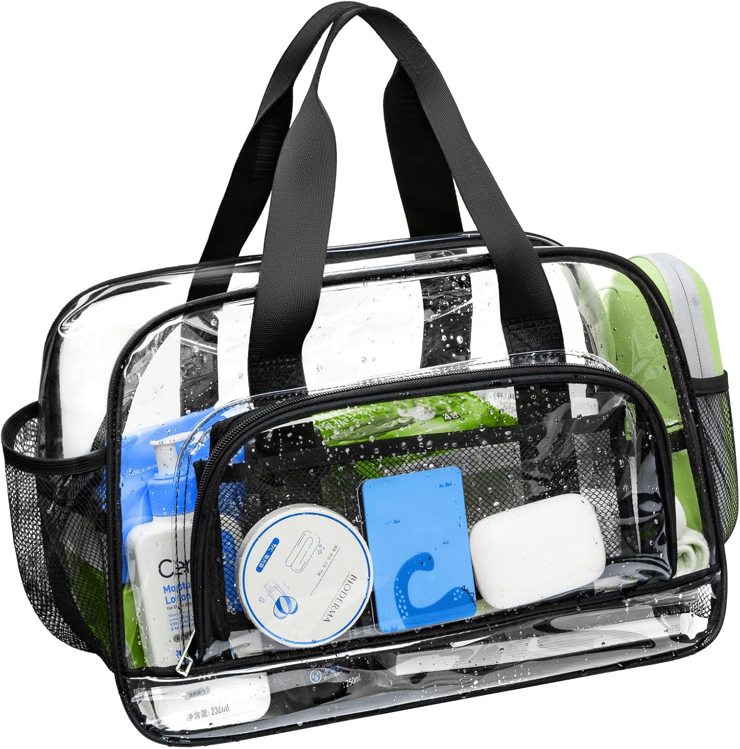 Amazon.com: HUANLANG Clear Tote Bag Stadium Approved,See Through Bag ...