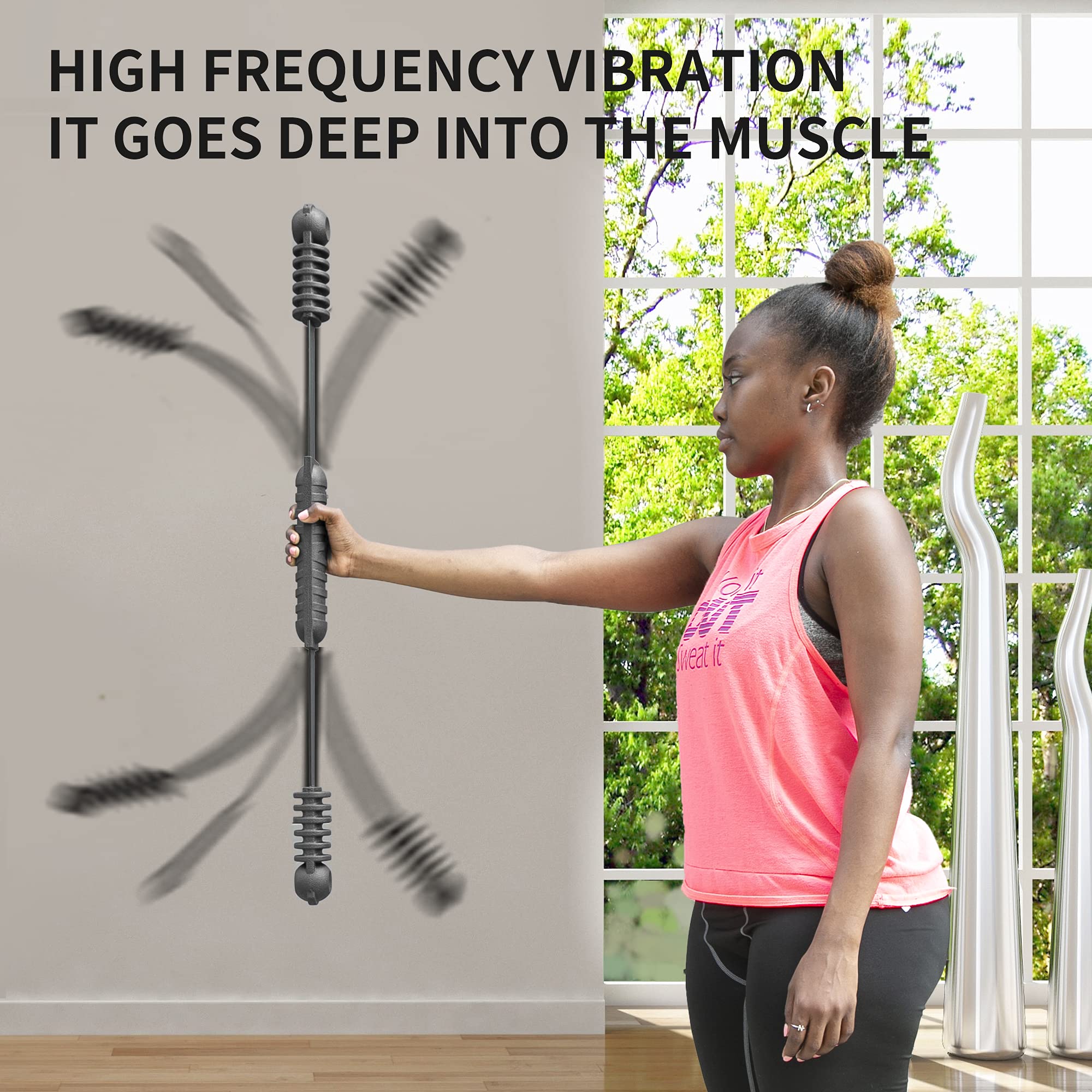 OSCILLATING SLIM Fitness Bar for Workout,Elastic Exercise Bar ...