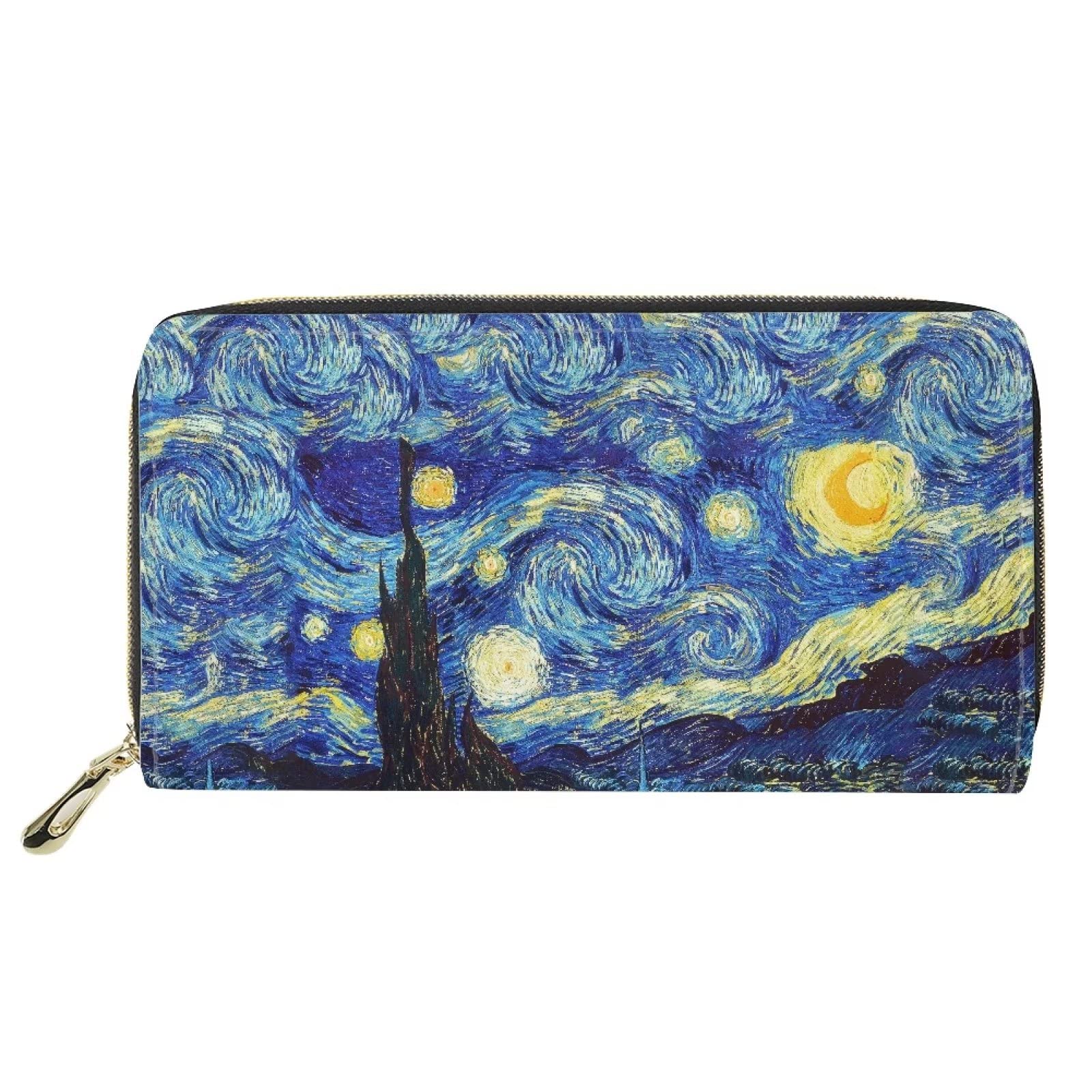 Amazon.com: ZFRXIGN Starry Night Wallets Womens Coin Change Pocket ...
