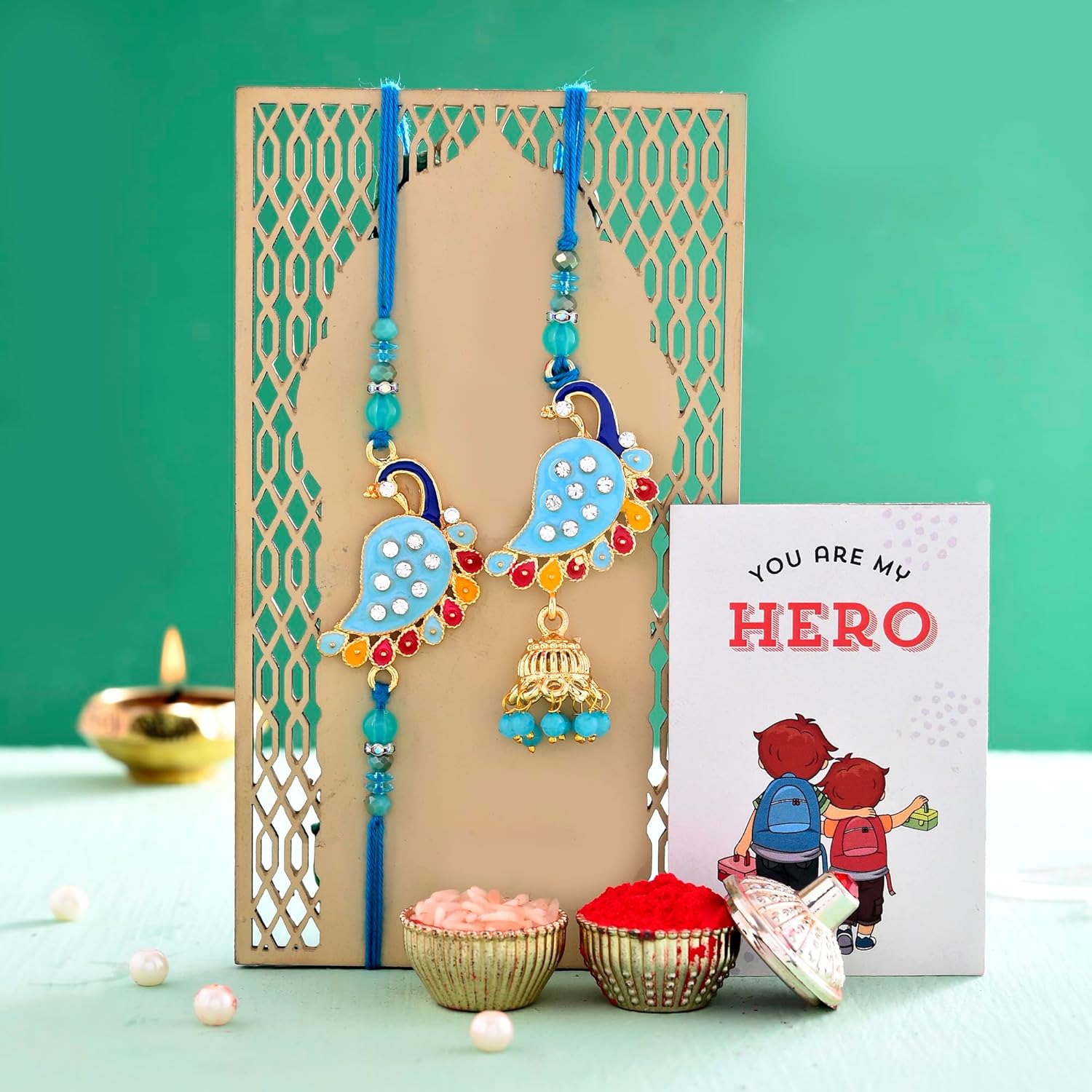 Buy ascension Couple Rakhi for Brother and Bhabhi Raksha Bandhan Rakhi ...