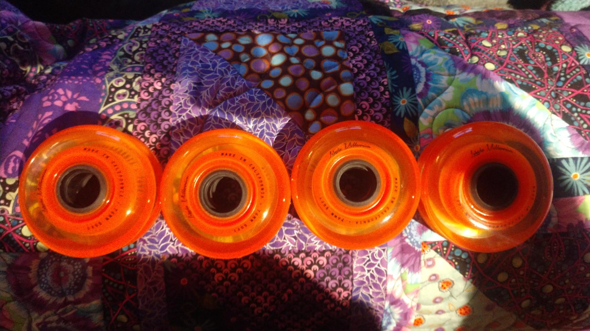 Amazon.com : Labeda Wheels 80mm /76mm Hilo Millennium Gripper ORN ...