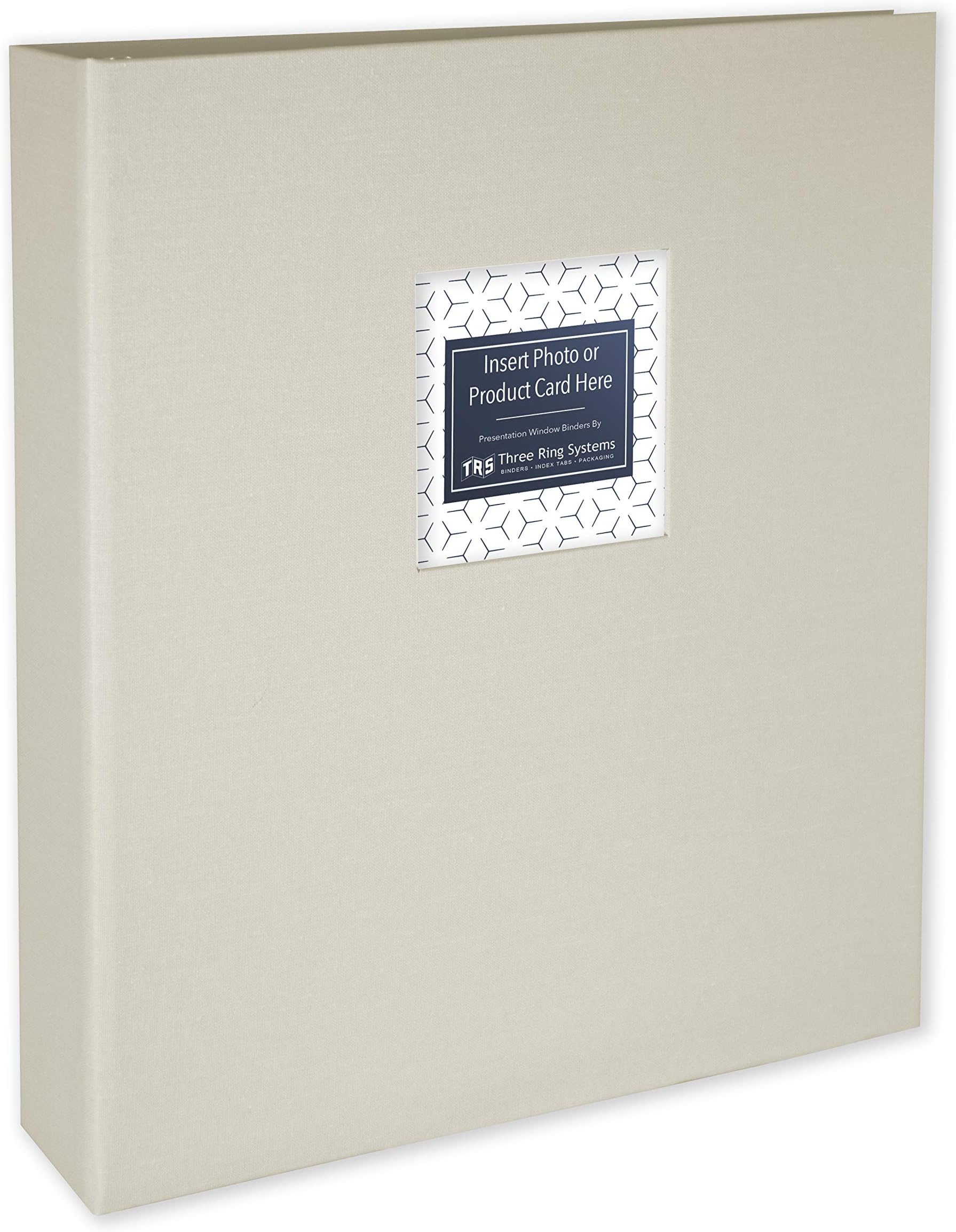 Amazon.com : Presentation Window Binder - Cloth 3 Ring Binder 1 Inch ...