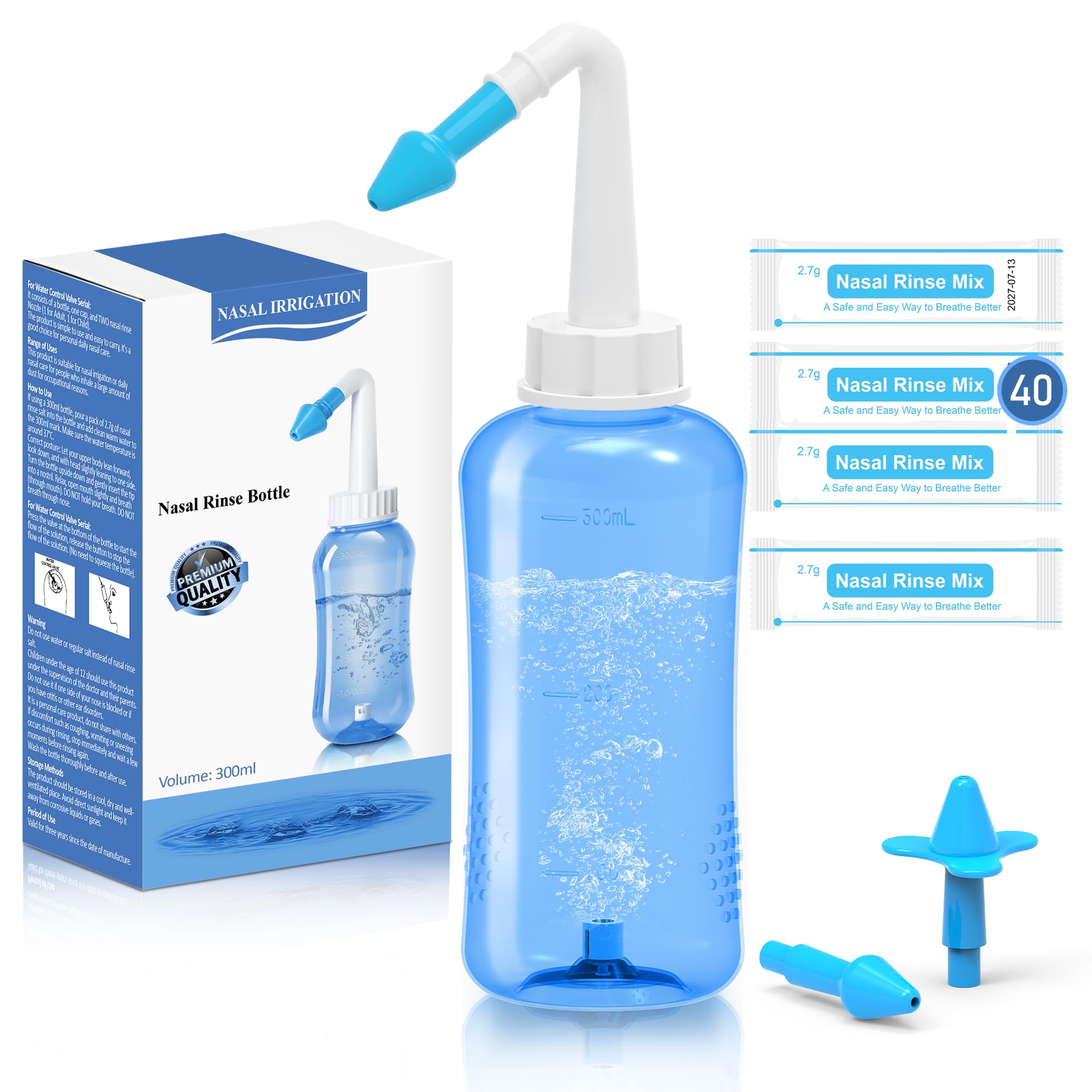 Amazon.com: Neti Pot Sinus Rinse Kit, Sinus Rinse Bottle, Nose Wash ...