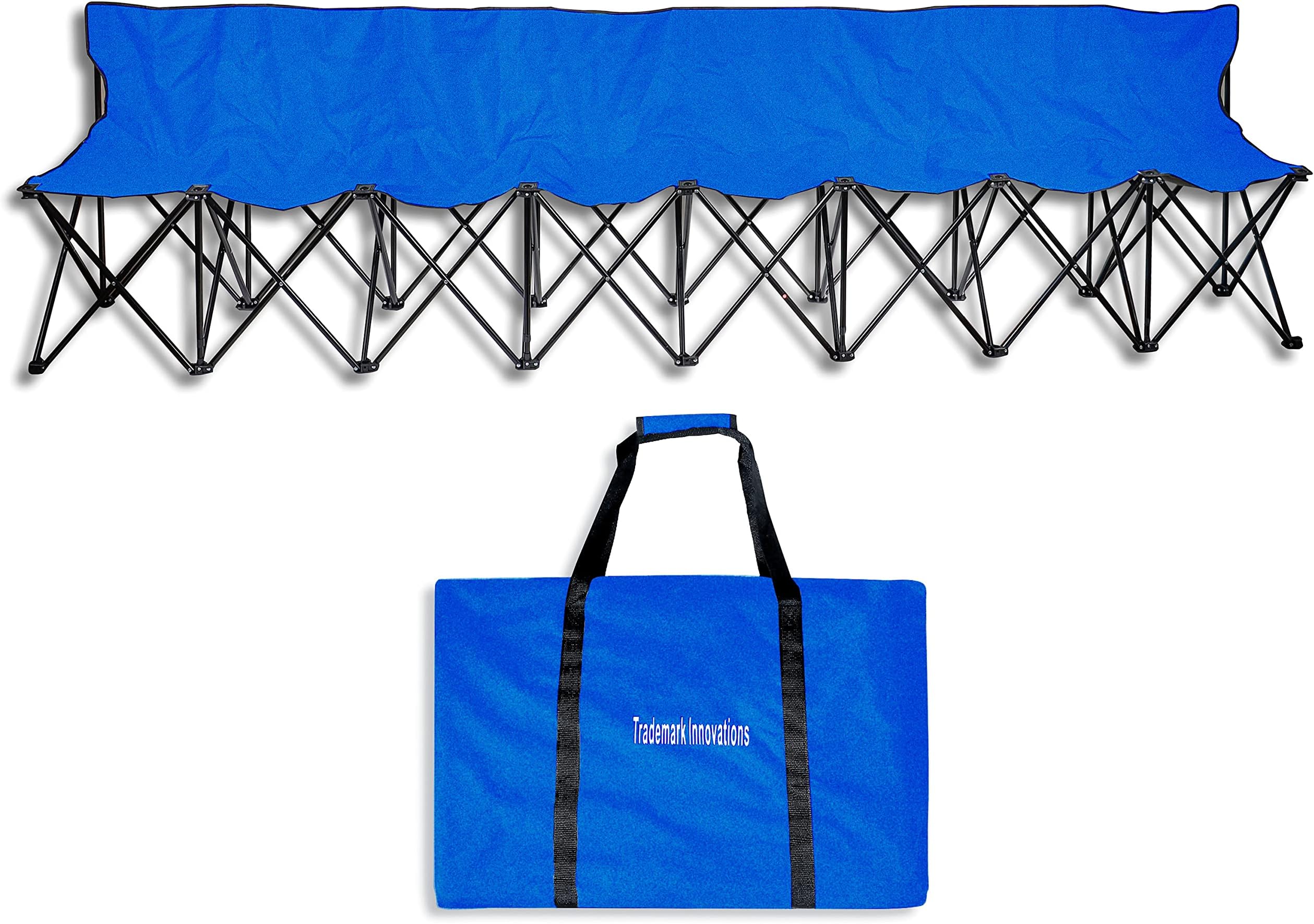 Amazon.com: Yaheetech Portable & Folding 8 Seats Sports Bench, Outdoor ...