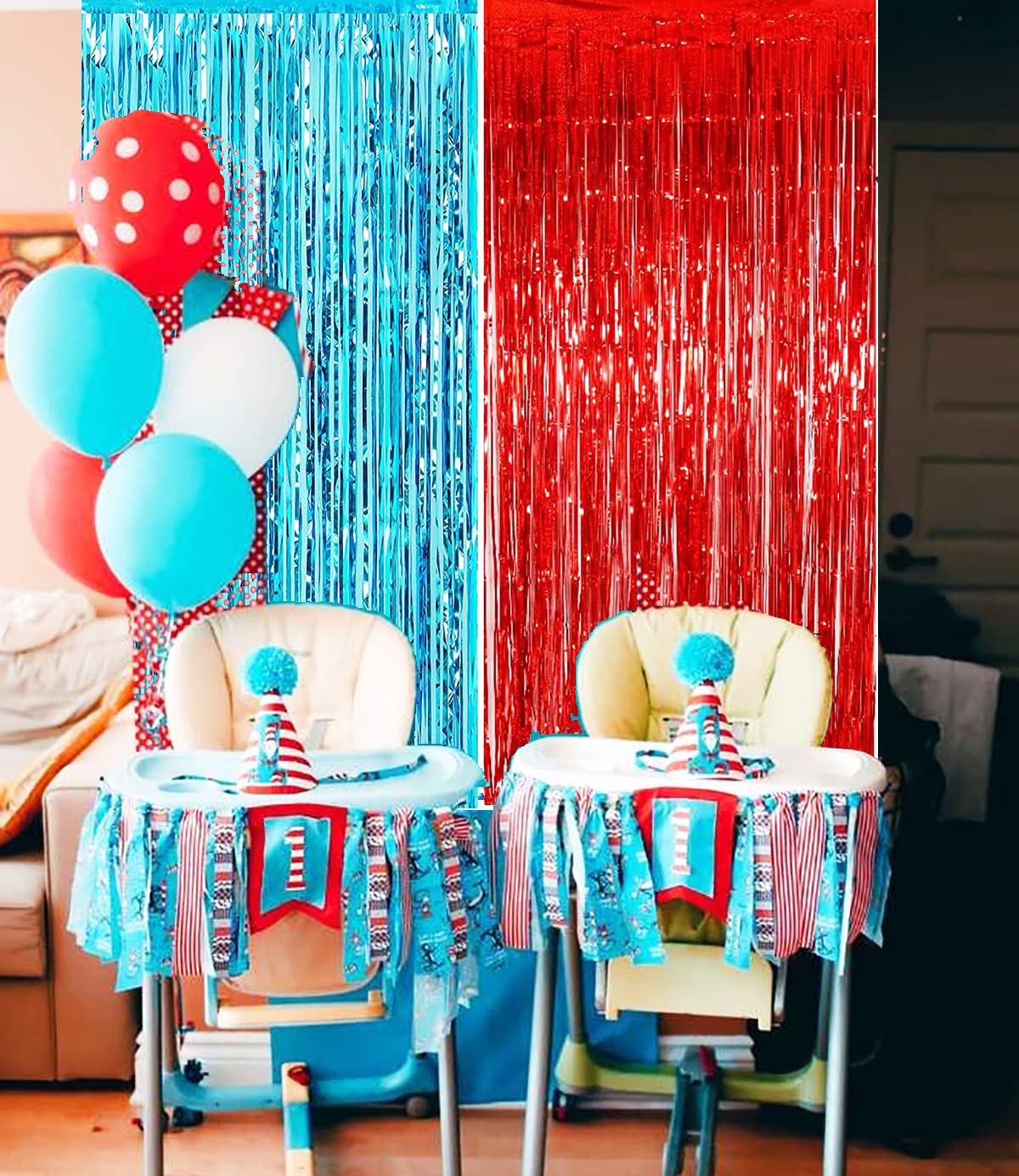 Thing 1 And Thing 2 Balloons DIY Dr. Seuss Party Centerpiece | Fun365