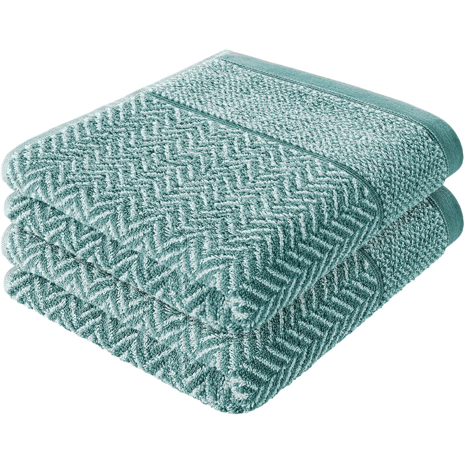 herzbach home Handtuch Duschtuch Set 100% Baumwolle Gemustert ...